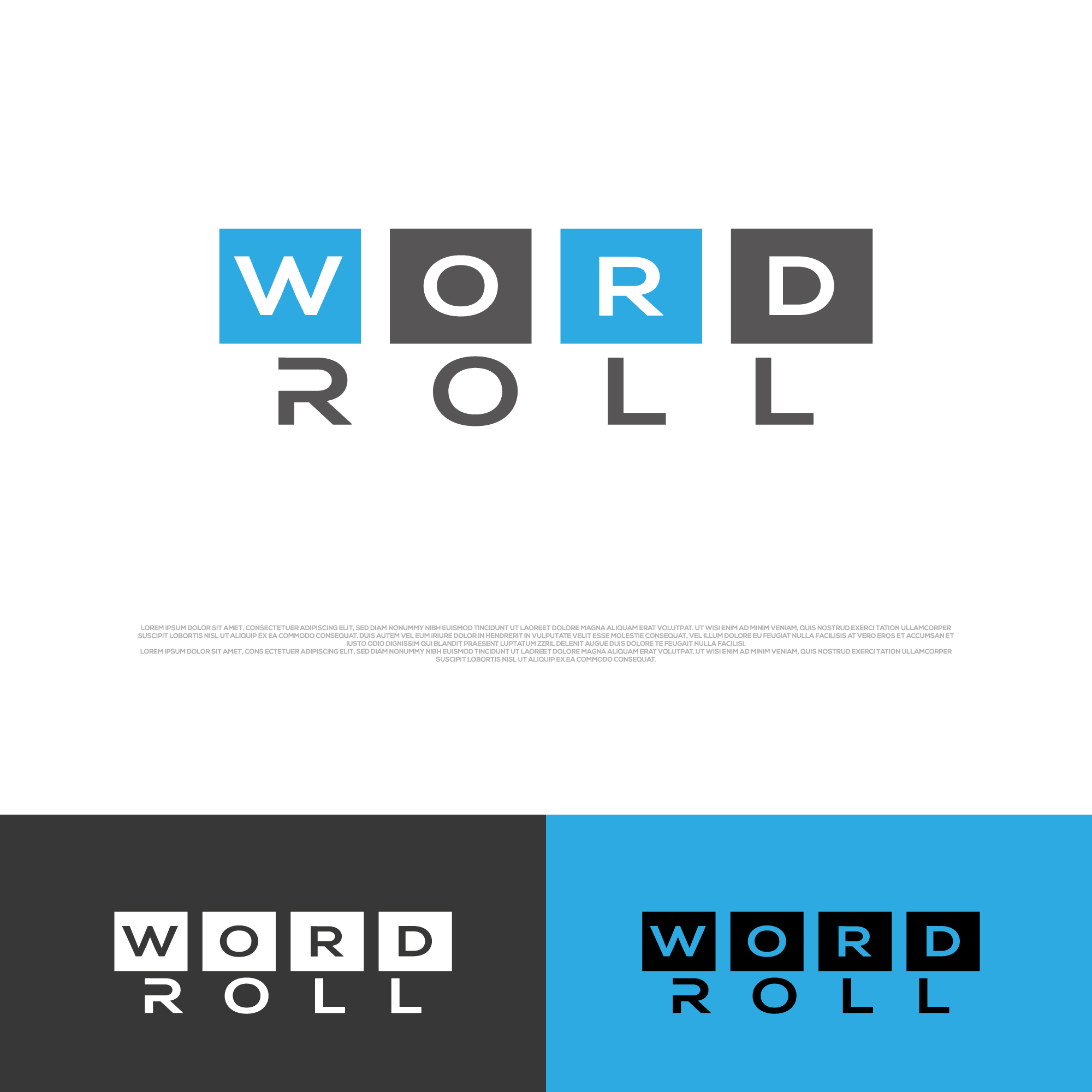 Playful, Personable Logo Design for Word Roll by RAFSAN10 | Design ...
