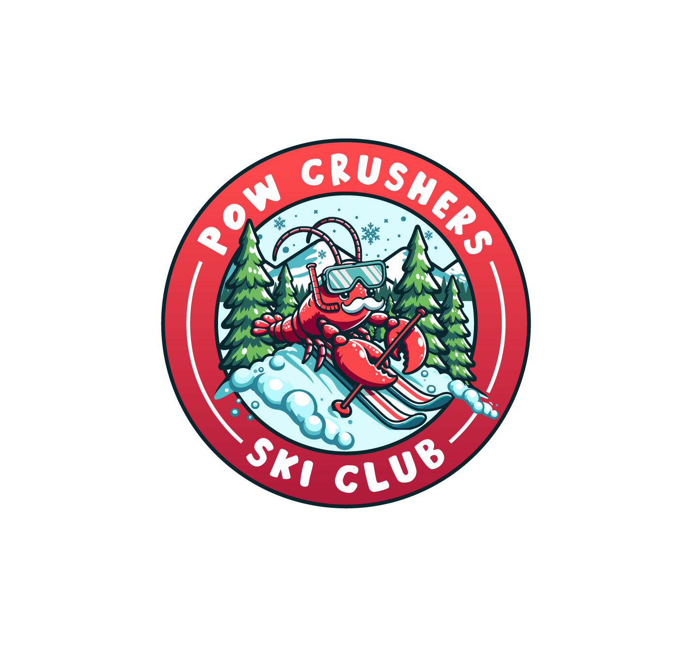 Playful, Personable Logo Design for Pow Crusher Ski Club by S22design ...