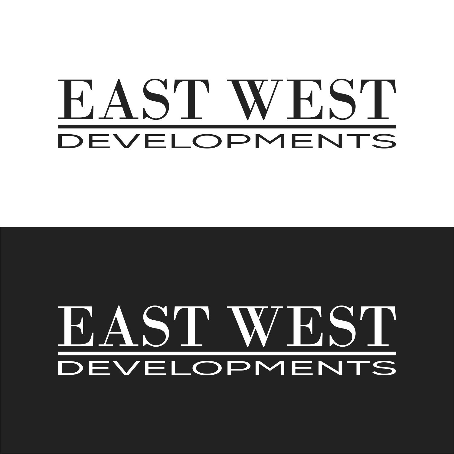 Professional, Traditional, Land development Logo Design for East West ...