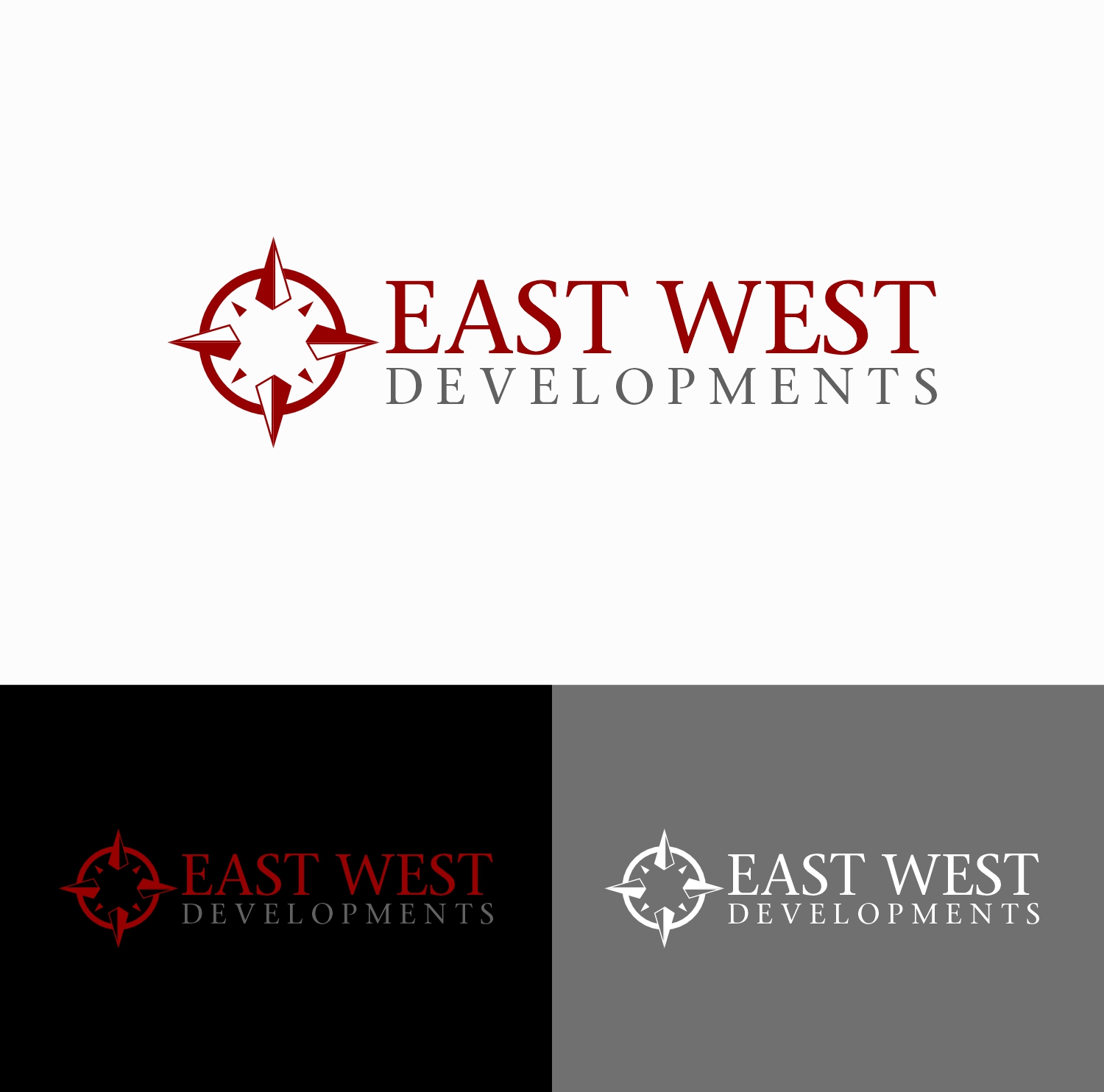 Professional, Traditional, Land development Logo Design for East West ...
