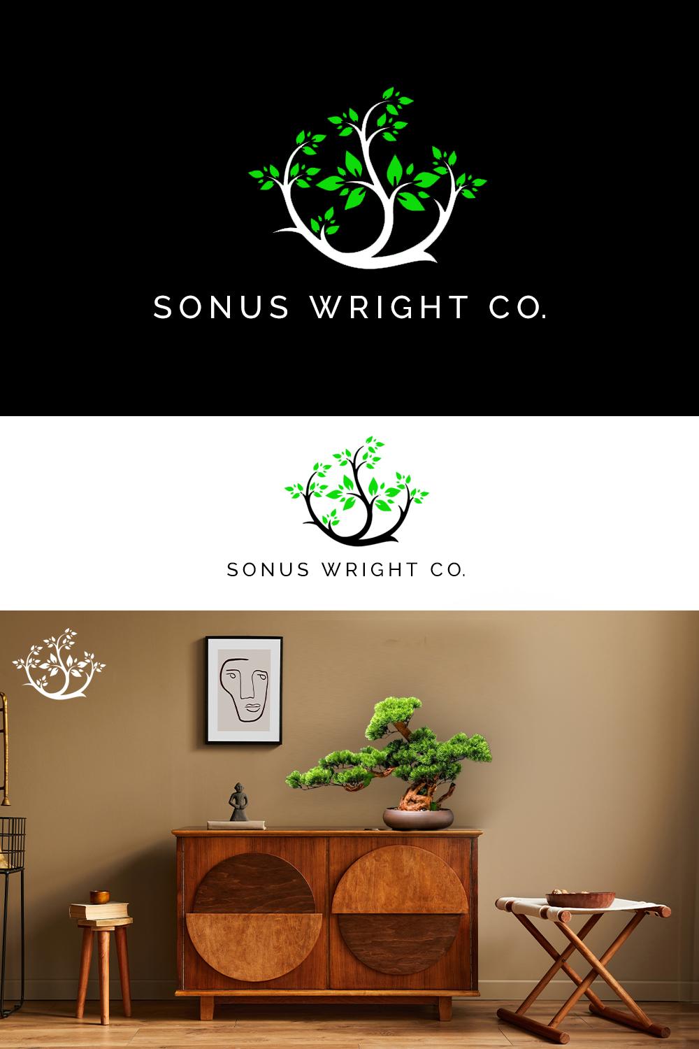 Serious, Elegant Logo Design for Sonus Wright Co. by PxlDesign | Design ...