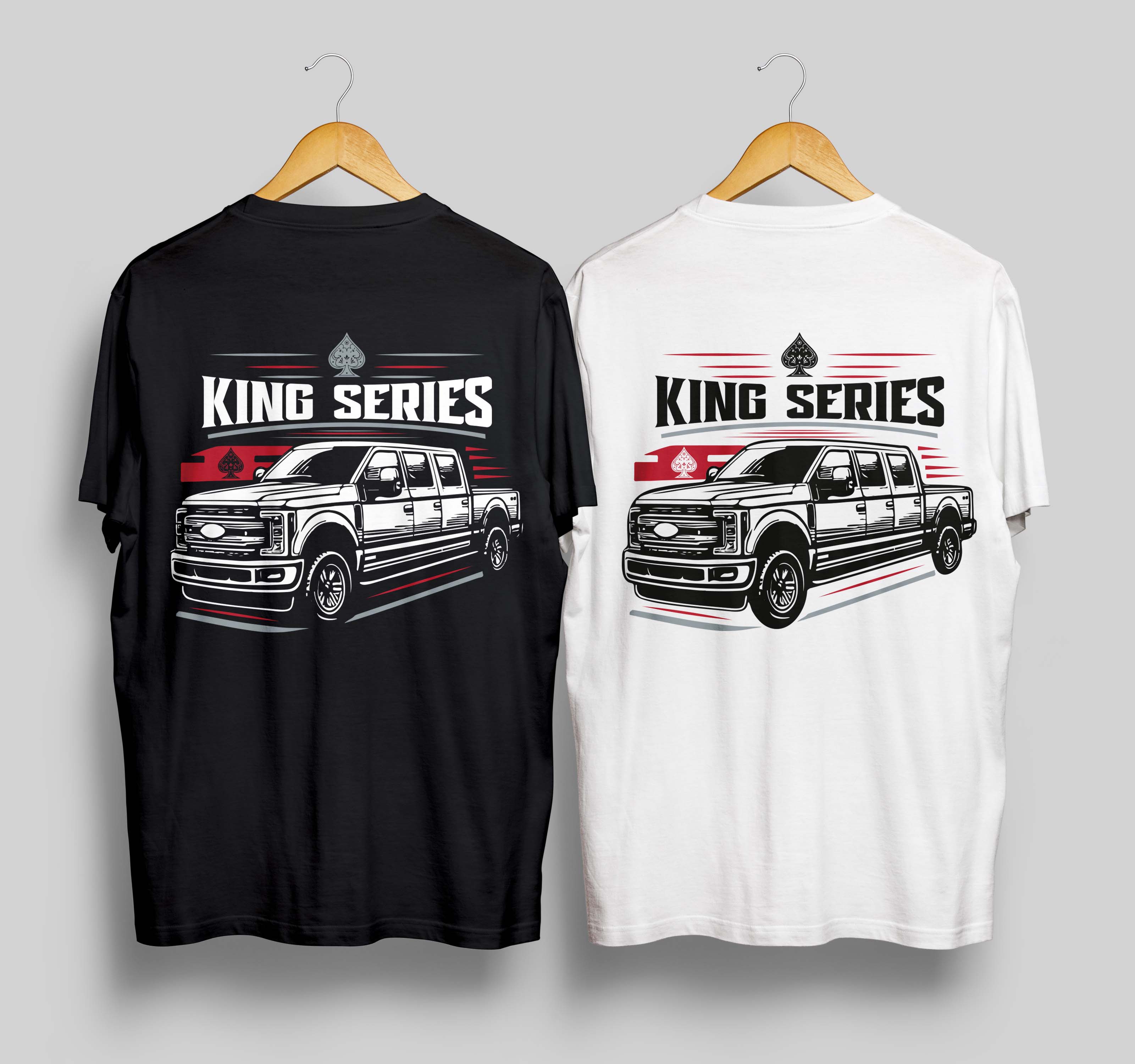 Bold, Traditional, Automotive T-shirt Design for King Series LLC by Ali ...