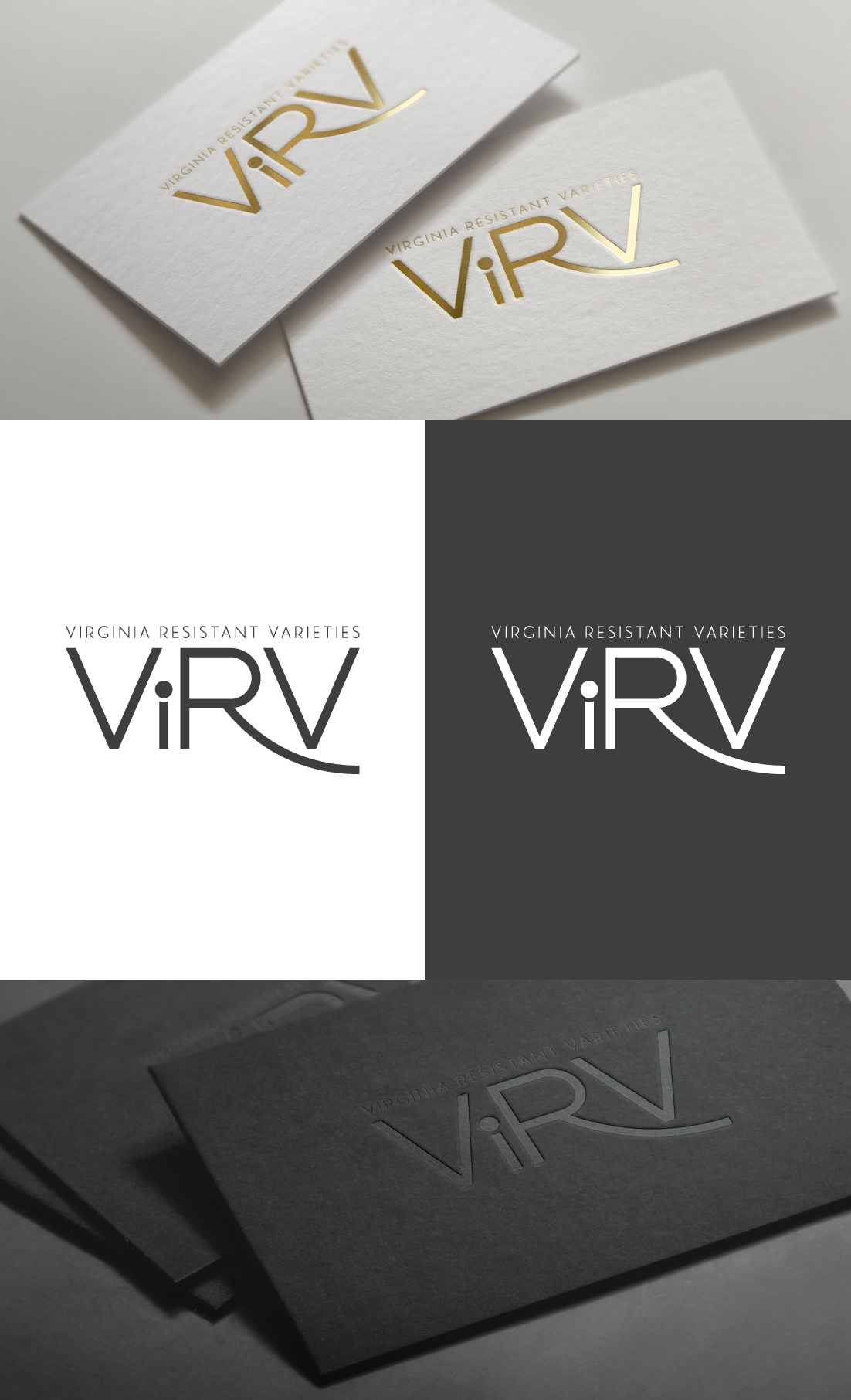 Serious, Professional, Winemaking, genetics, grapegrowing, Logo Design for ViRV as the main ...