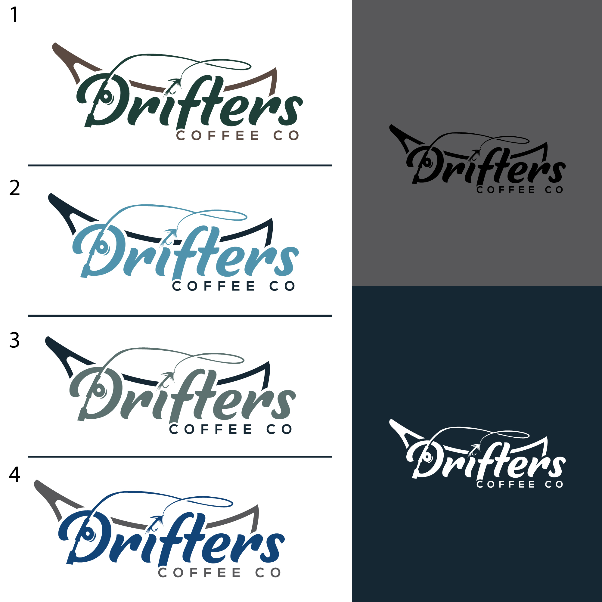 Logo Design for Drifters Coffee Co by Anil Rasel | Design #31618640