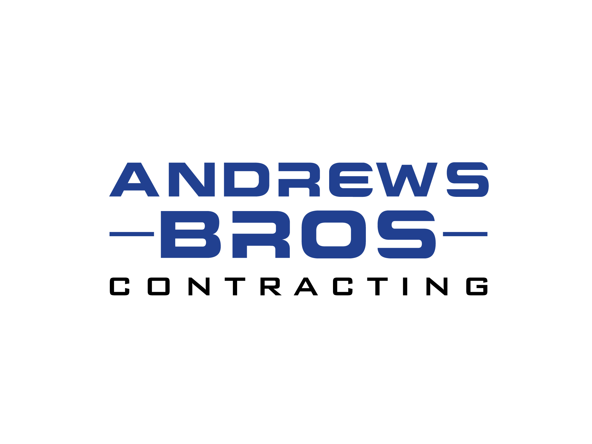 Logo Design for Andrews bros Contracting by Paras Bali | Design #31670132