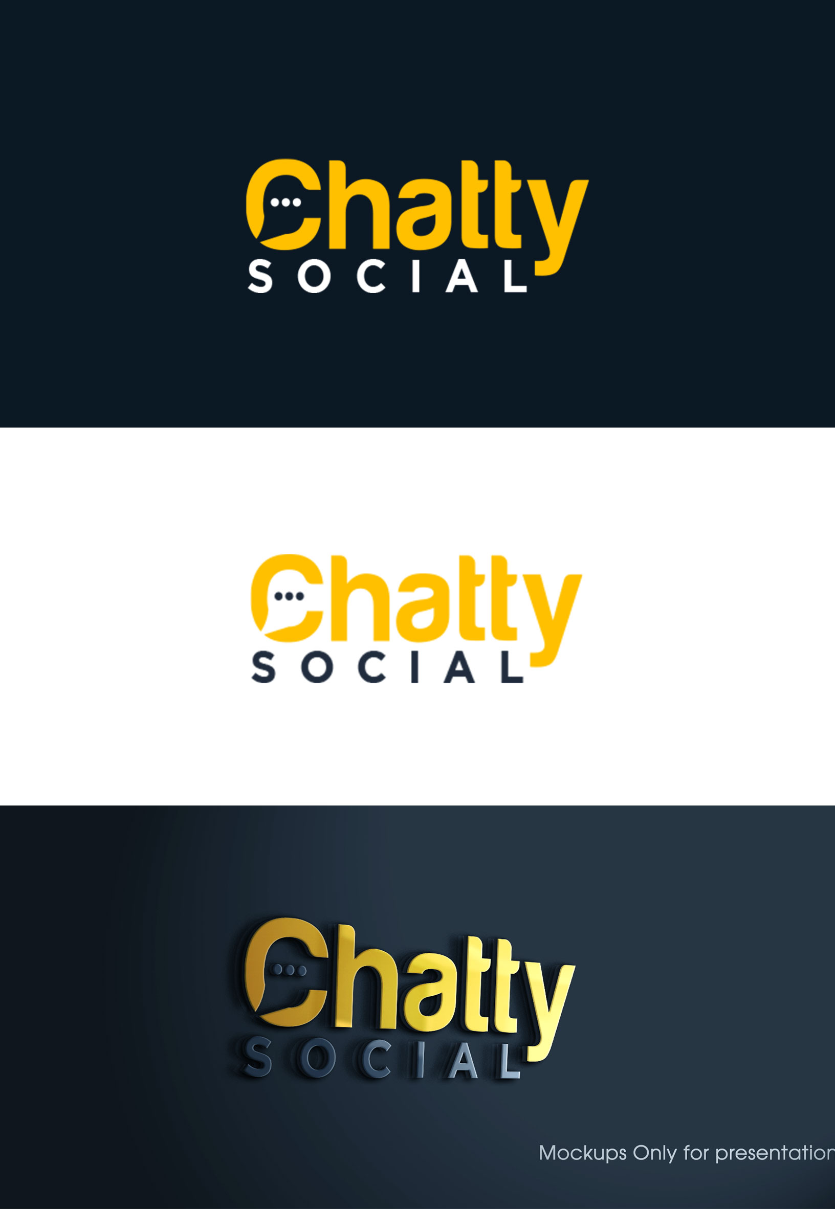 Modern, Bold, Social media Logo Design for Chatty social by Mono.co ...
