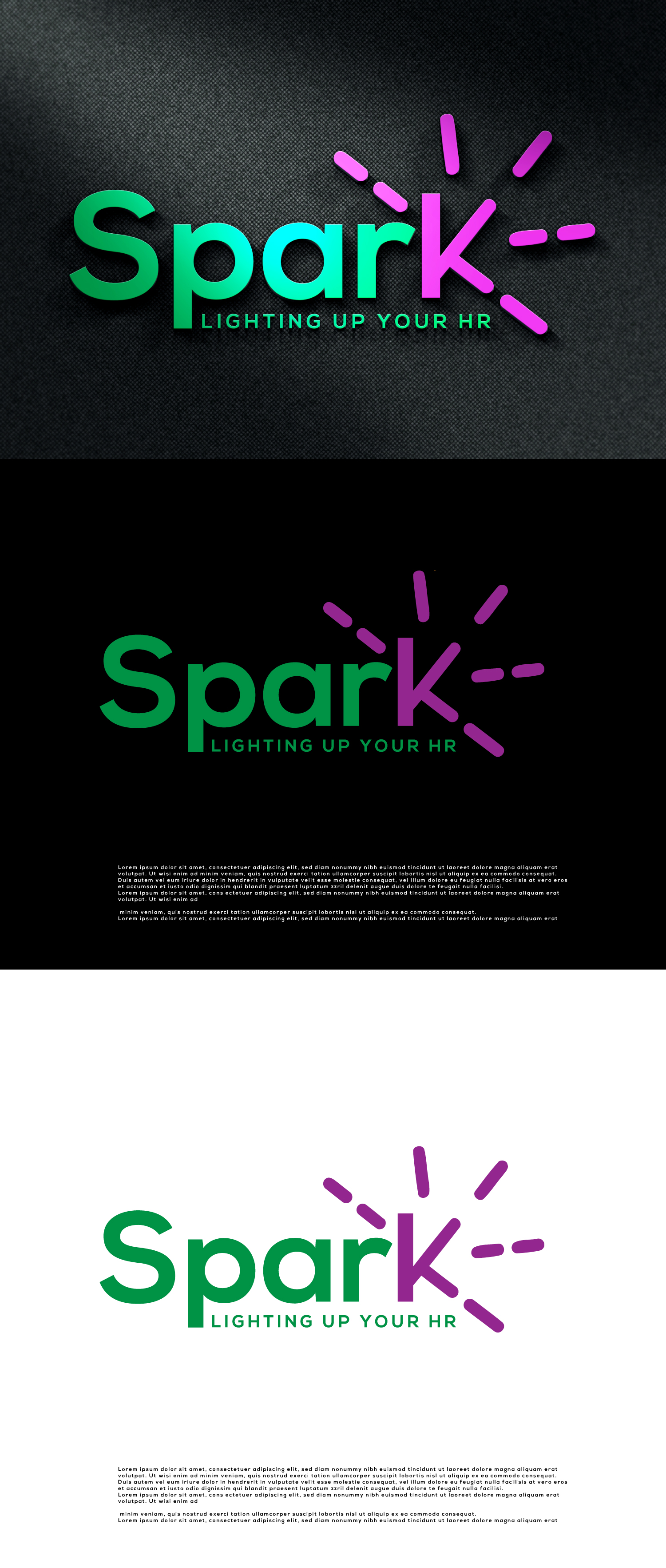 Modern, Bold, HR Logo Design for Spark - Lighting up your HR by ...