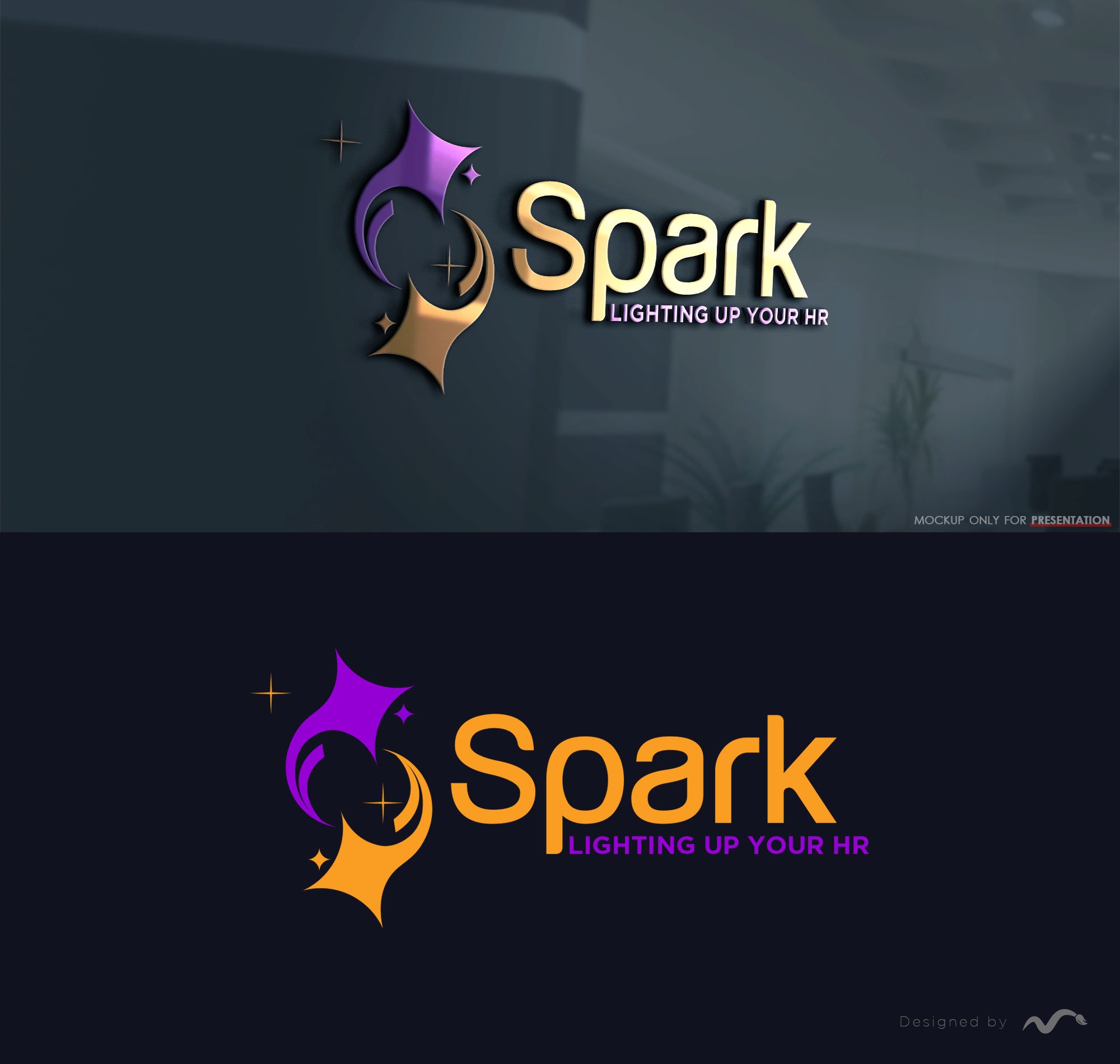Modern, Bold, HR Logo Design for Spark - Lighting up your HR by Mono.co ...