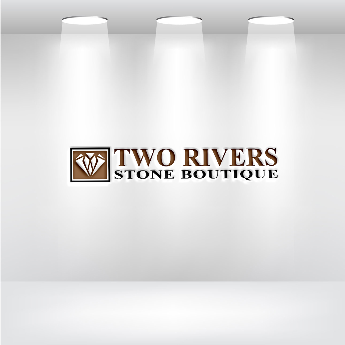 Logo Design for Two Rivers Stone Boutique by Old Designer | Design ...