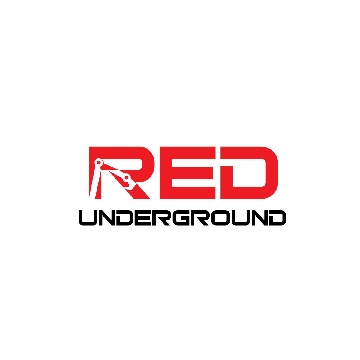 Masculine, Modern, Horizontal Drilling, Utility installations & construction Logo Design for Red ...