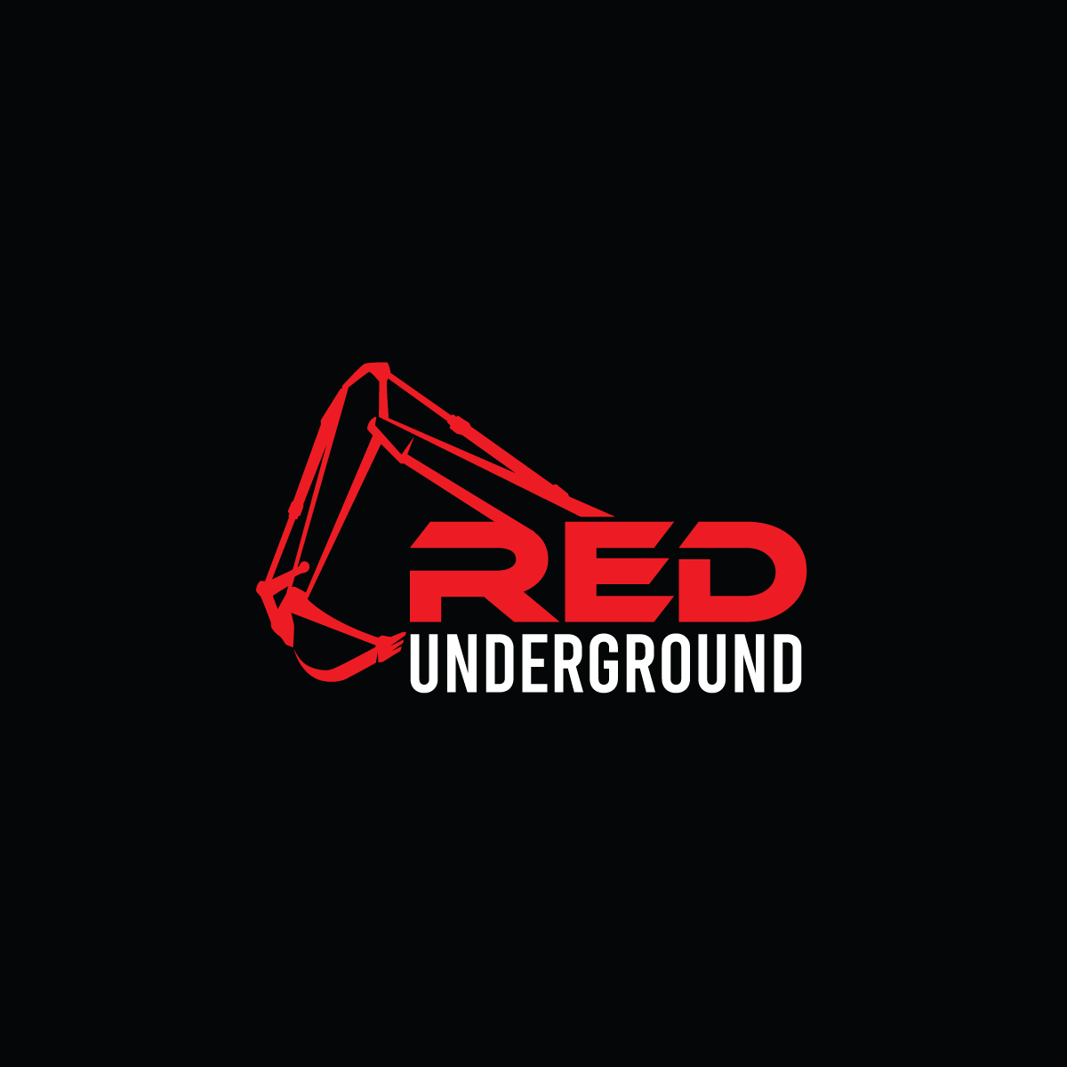 Masculine, Modern, Horizontal Drilling, Utility installations & construction Logo Design for Red ...