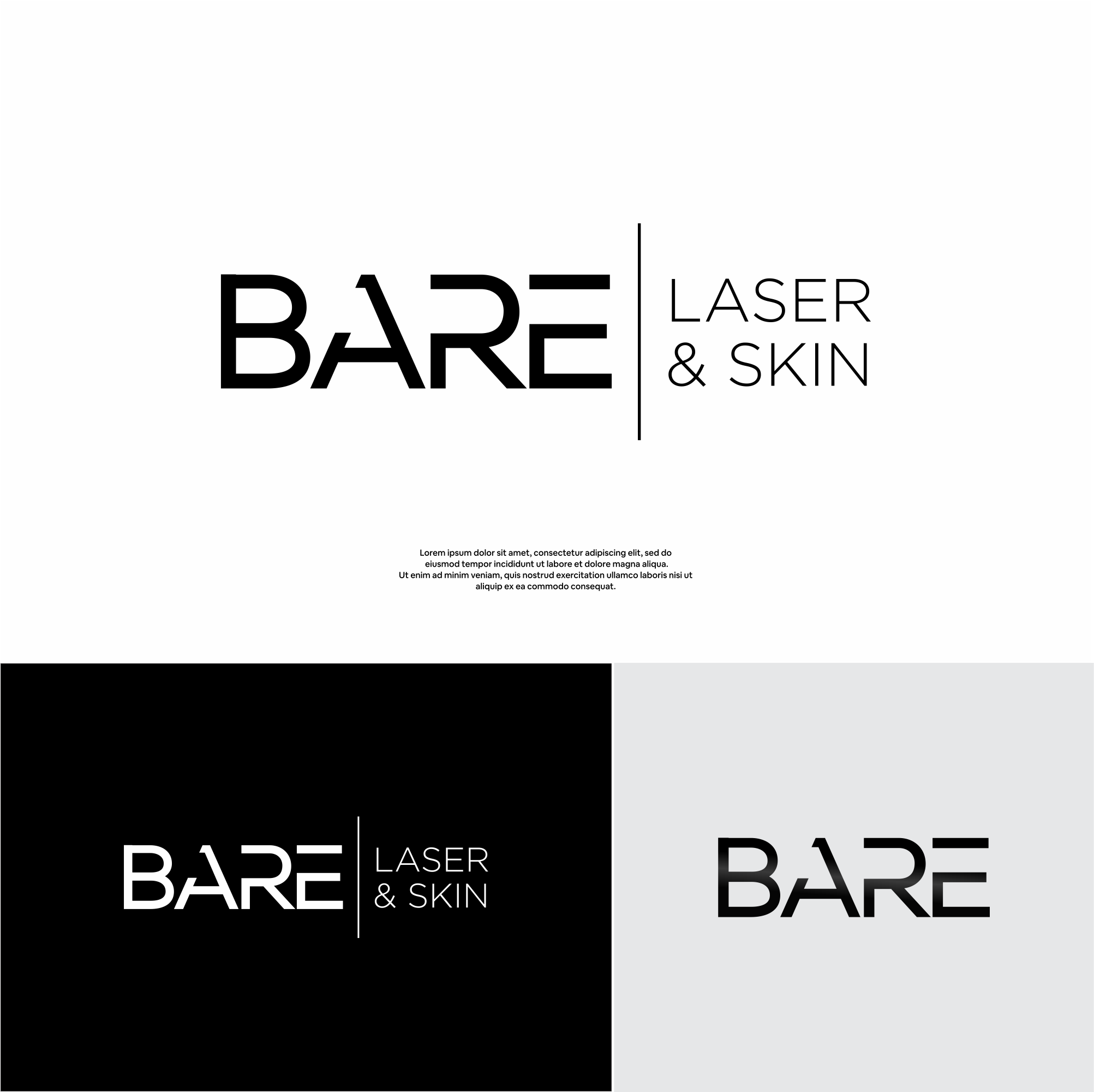 Conservative, Bold, aesthetics / beauty industry Logo Design for BARE ...