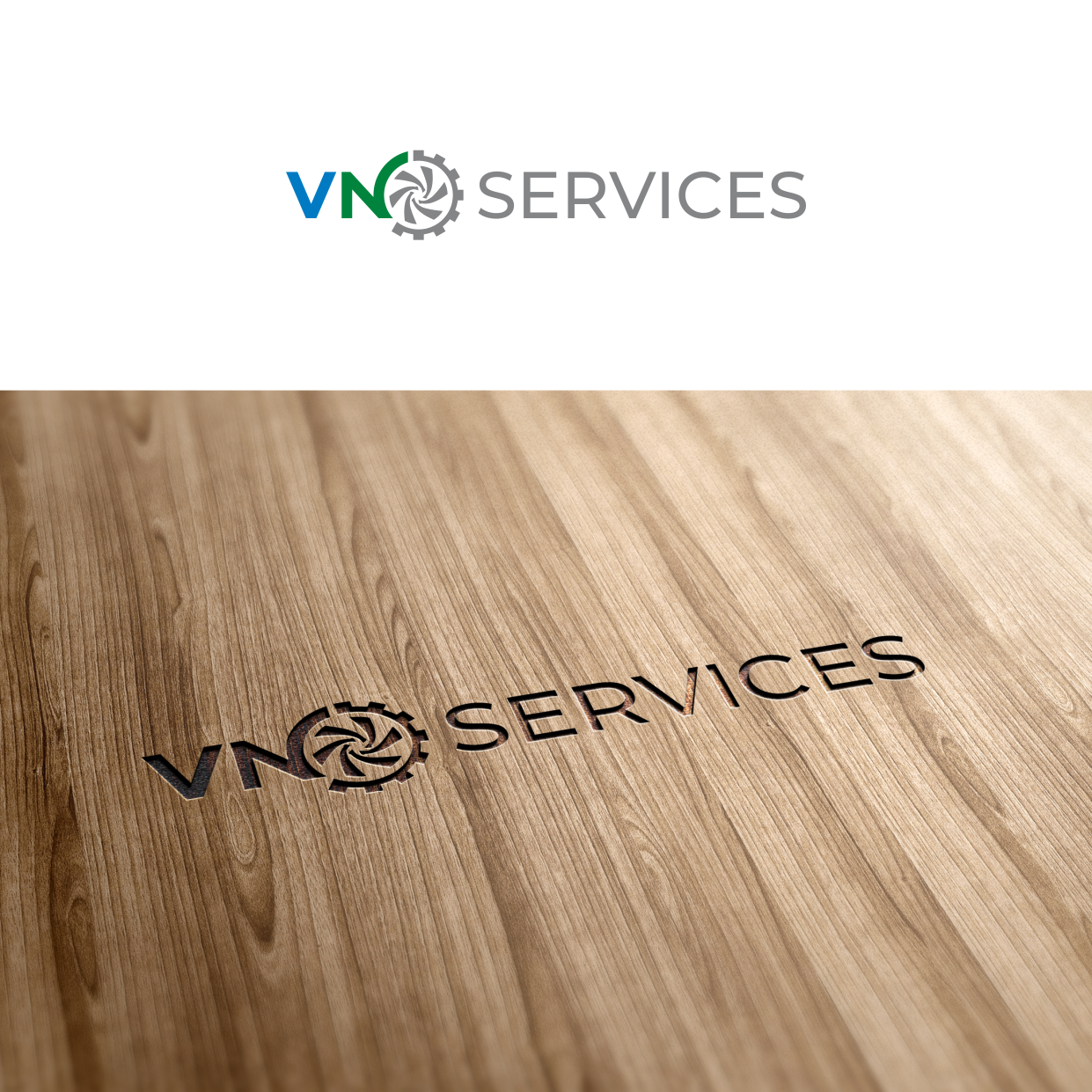 Bold, Modern, Wood processing Logo Design for VN Services by ...