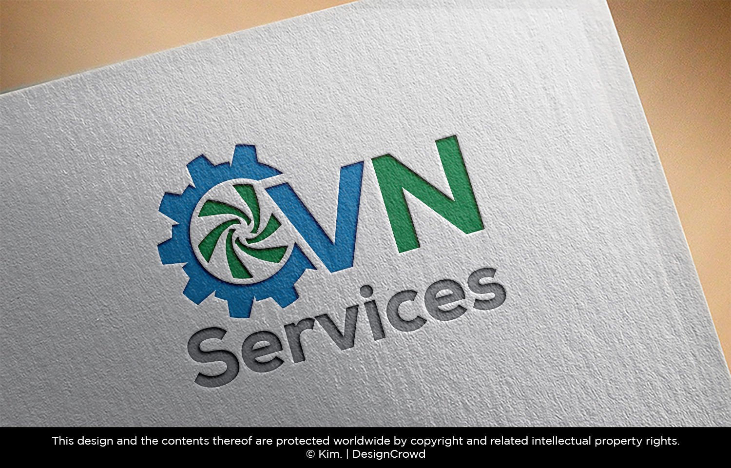 Bold, Modern, Wood processing Logo Design for VN Services by Kim Ji ...