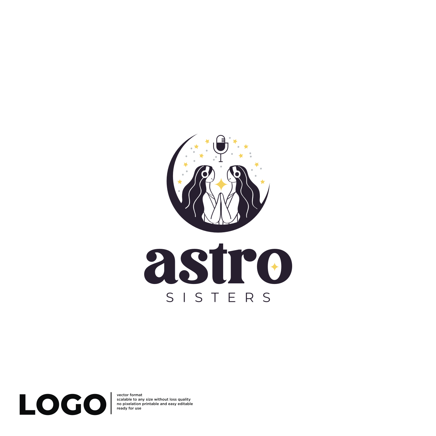 Logo Design for Astro Sisters by aquila© | Design #31698928