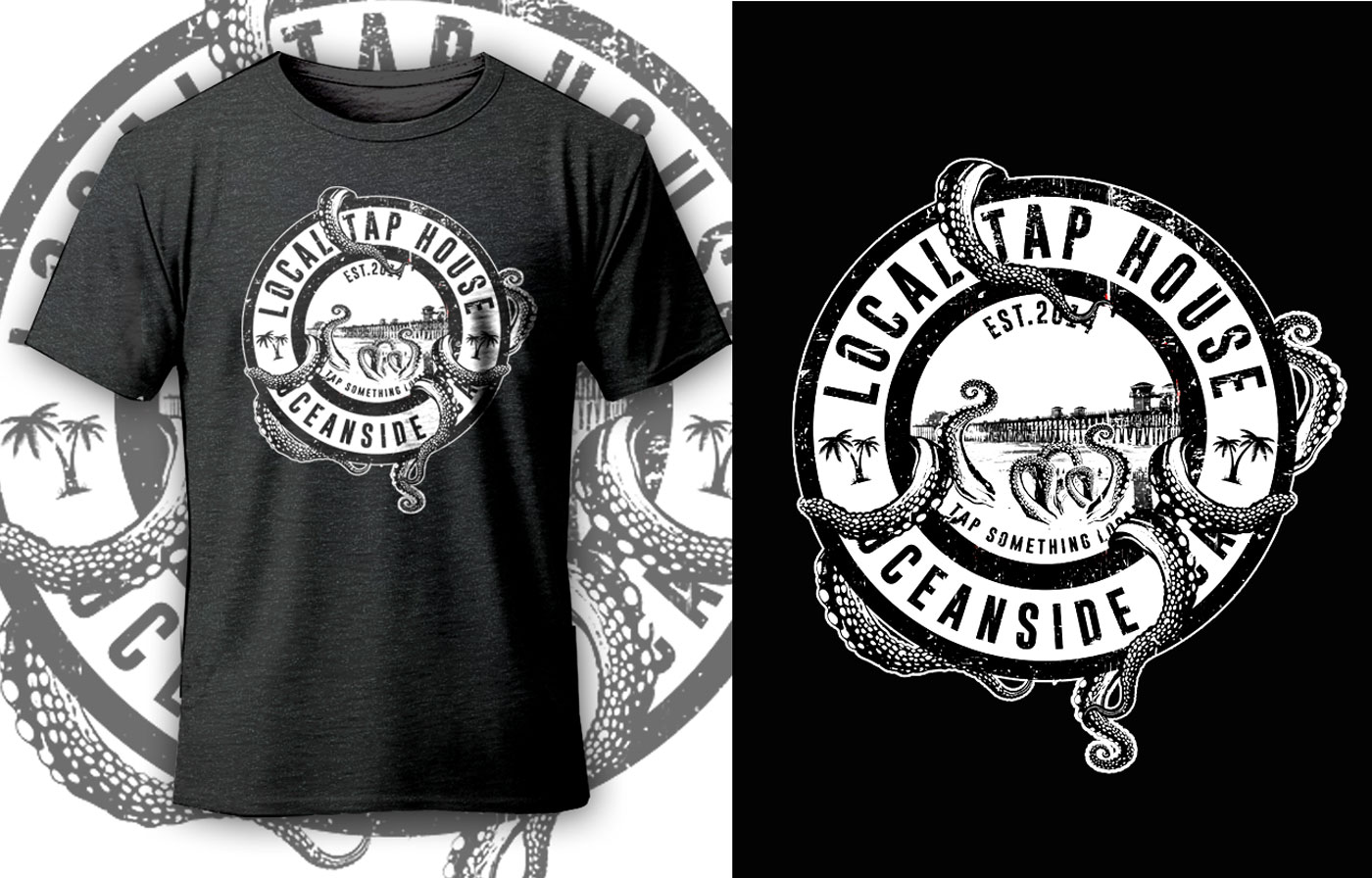 Colorful, Bold, Bar and Restaurant T-shirt Design for a Company by ...