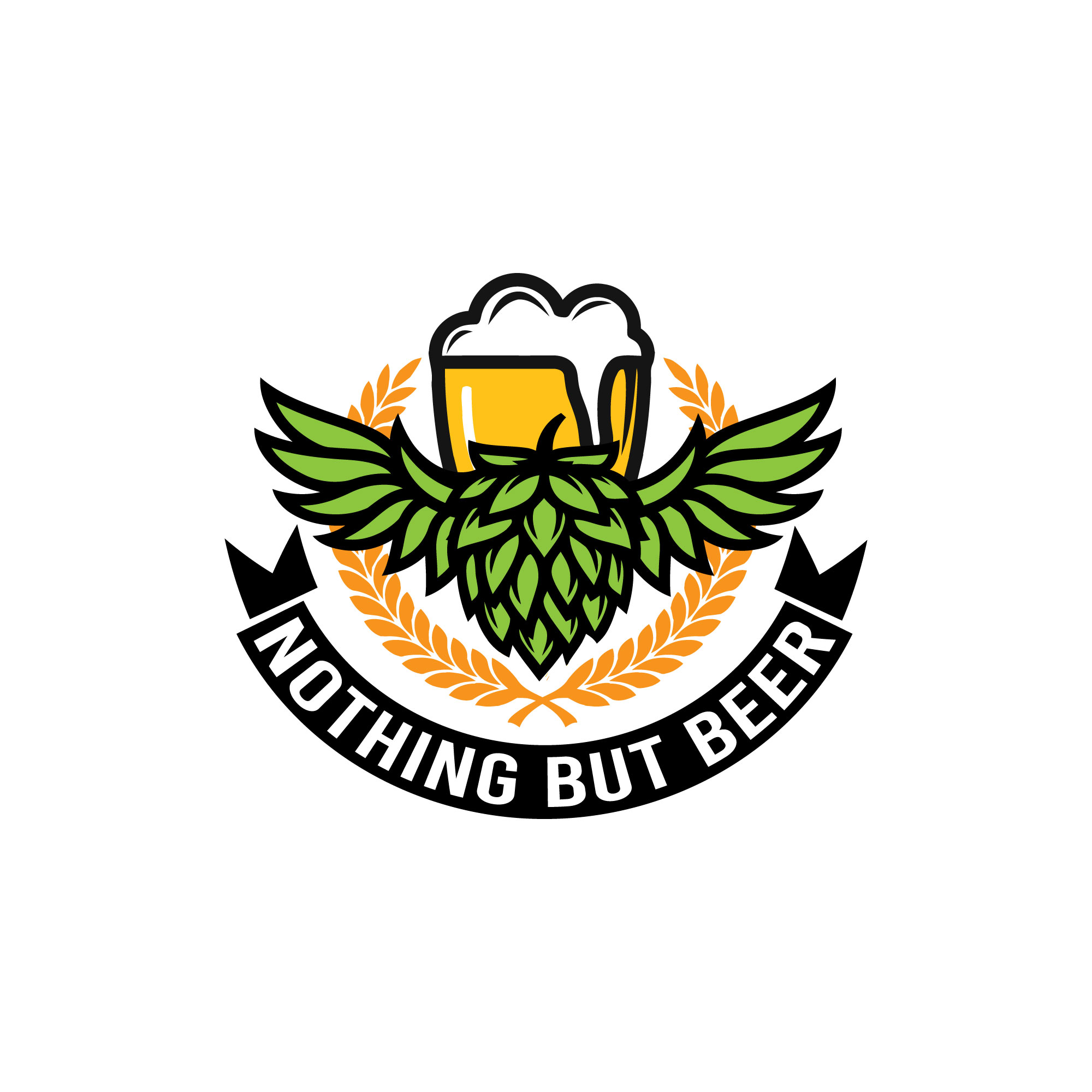 Bold, Upmarket, Alcohol Logo Design for NOTHING BUT BEER by MD ROKON ...