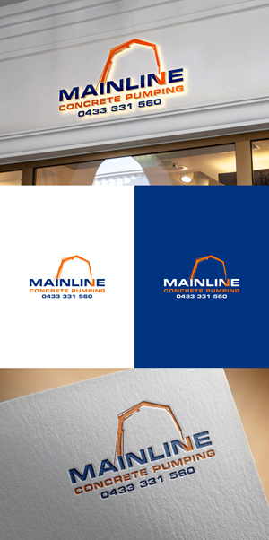 Mainline Concrete Pumping, design to be able to be used as signage for ...