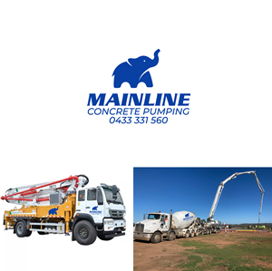 Mainline Concrete Pumping, design to be able to be used as signage for ...
