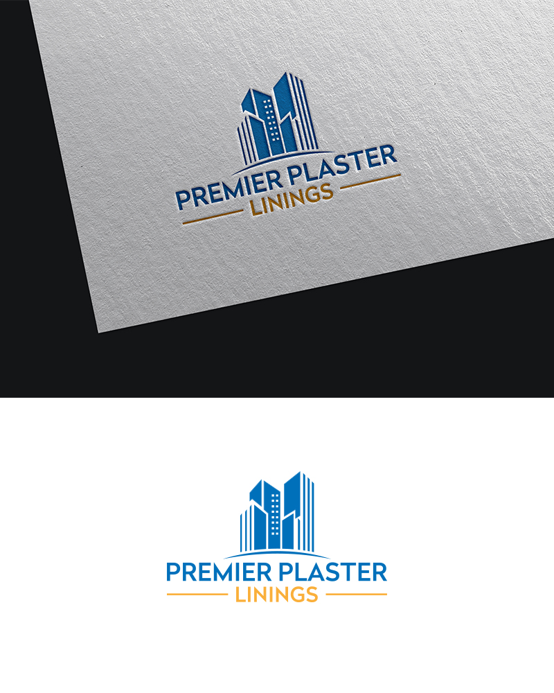 Elegant, Playful, Construction Logo Design for Premier plaster linings ...