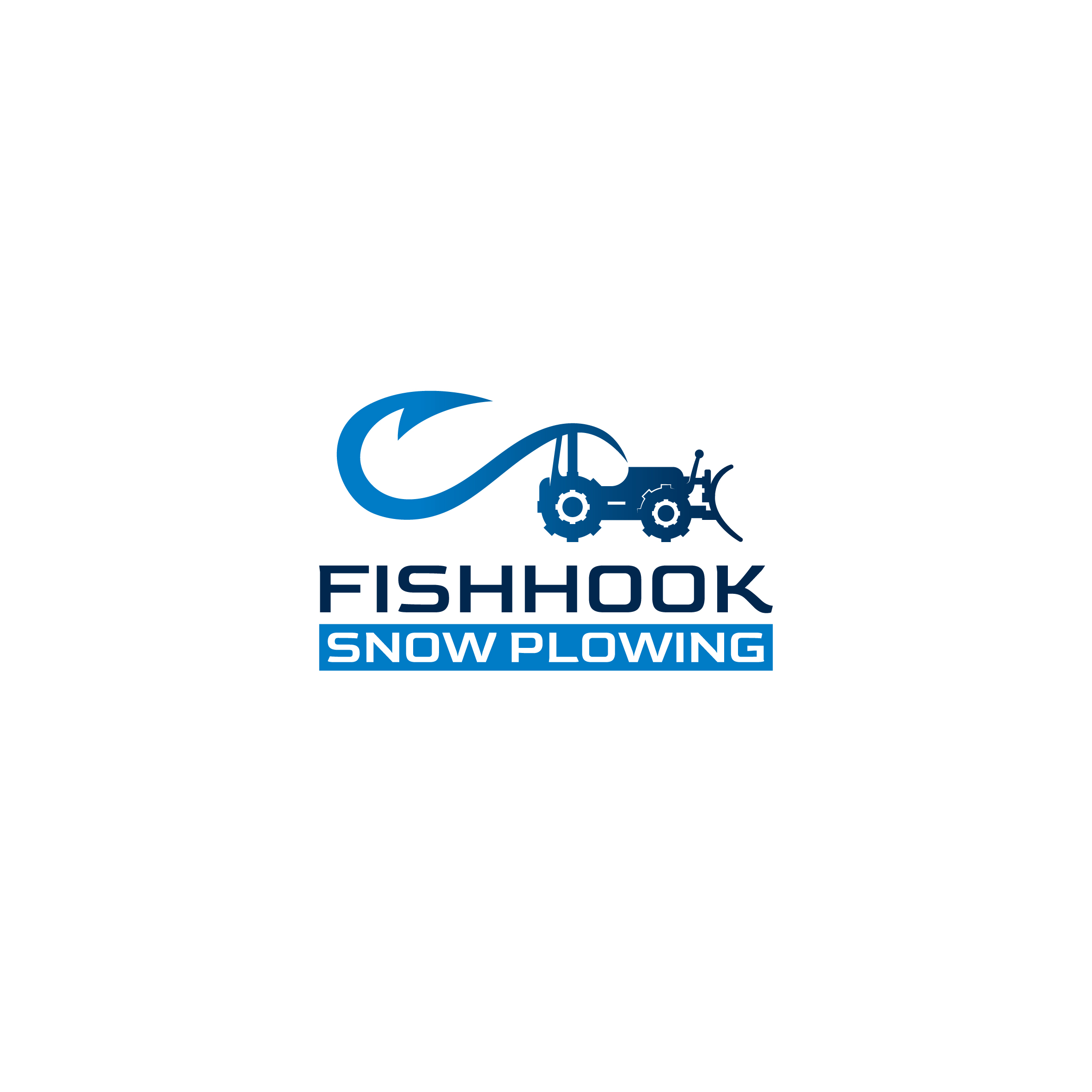 Logo Design for Fishhook Snow Plowing by Aljune Castro Designs | Design #31704317