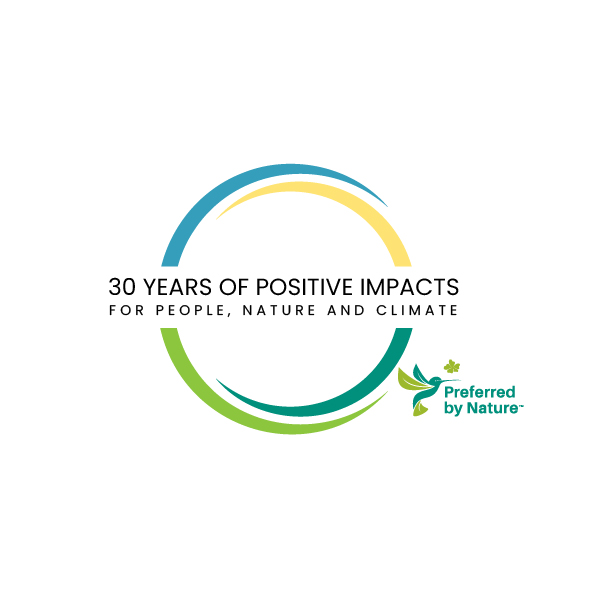 Logo Design for 30 years of positive impacts for people, nature and ...