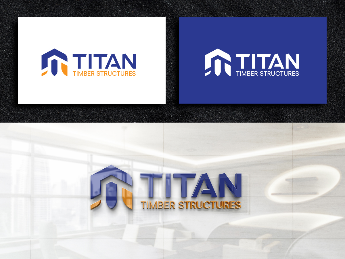Masculine, Bold, Construction/ woodworking Logo Design for Titan Timber ...