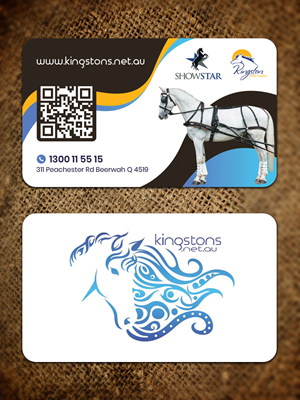 business card for horse saddlery | 63 Business Card Designs for a ...