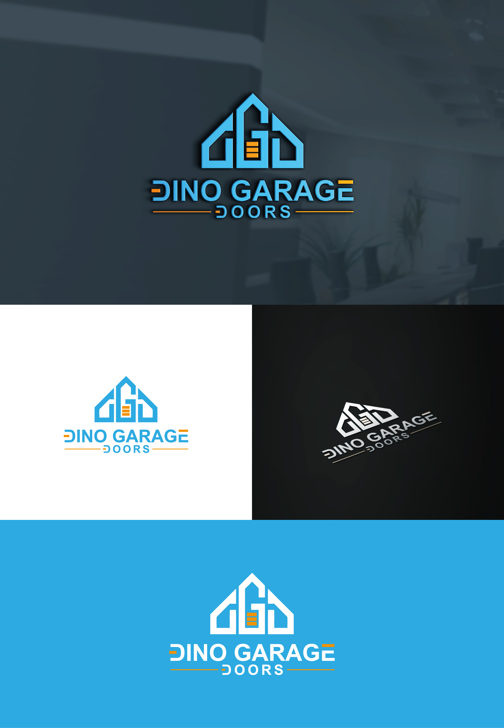 Logo Design for Dino Garage Doors by RAFSAN10 | Design #31731564