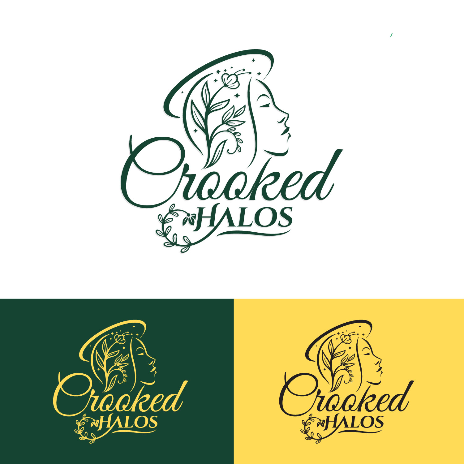 Upmarket, Elegant Logo Design for Crooked Halos by DesignFriday ...