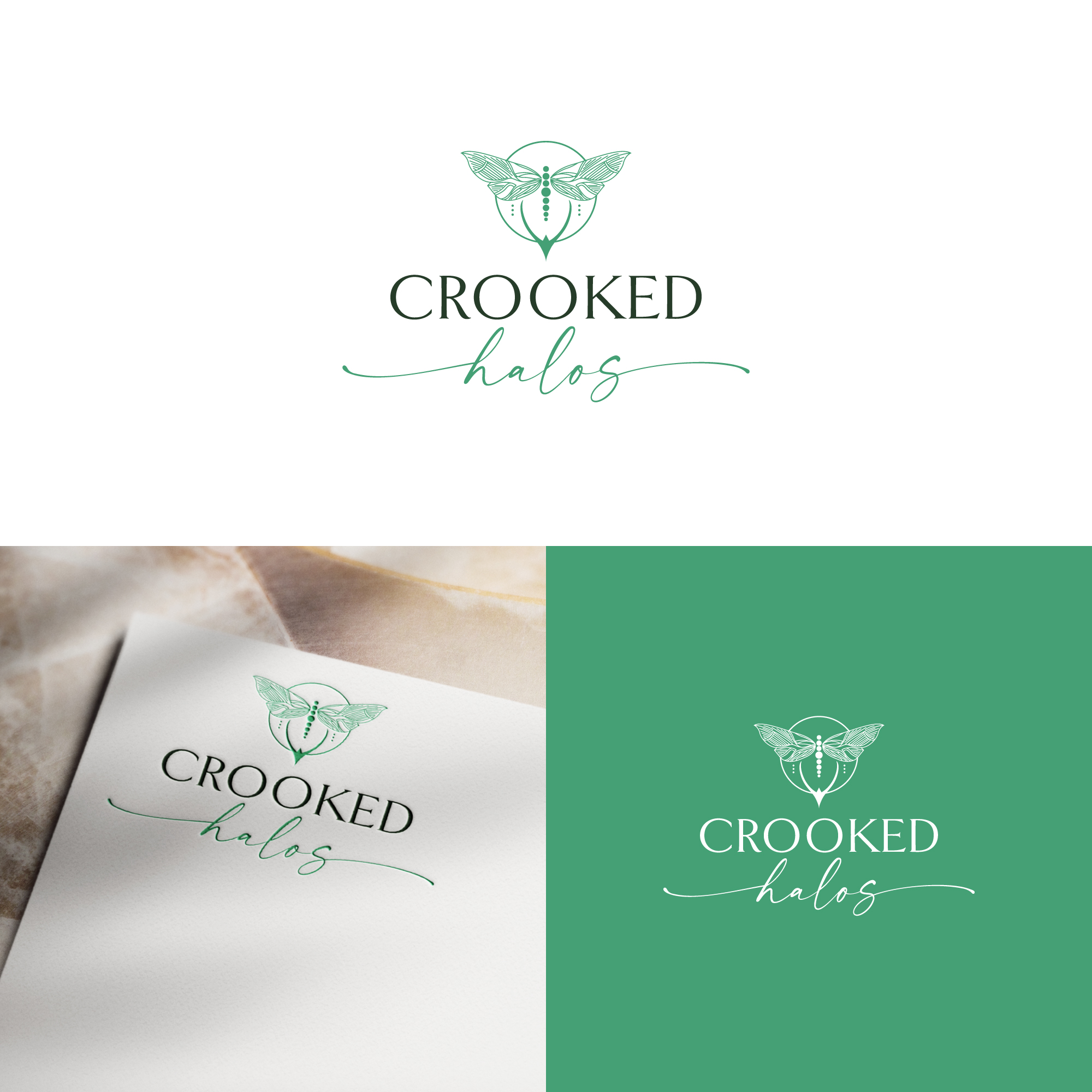 Upmarket, Elegant Logo Design for Crooked Halos by Carrie Ver | Design ...