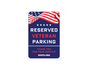 Veteran Reserved Parking Sign 12x18 | 49 Graphic Designs for a business ...