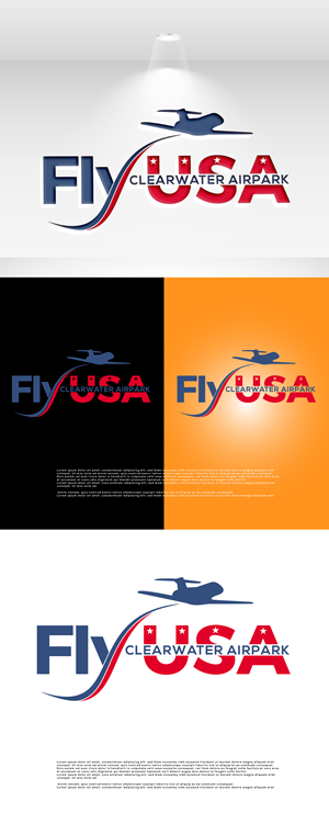 FlyUSA Clearwater Airpark KCLW | 63 Logo Designs for FlyUSA and ...