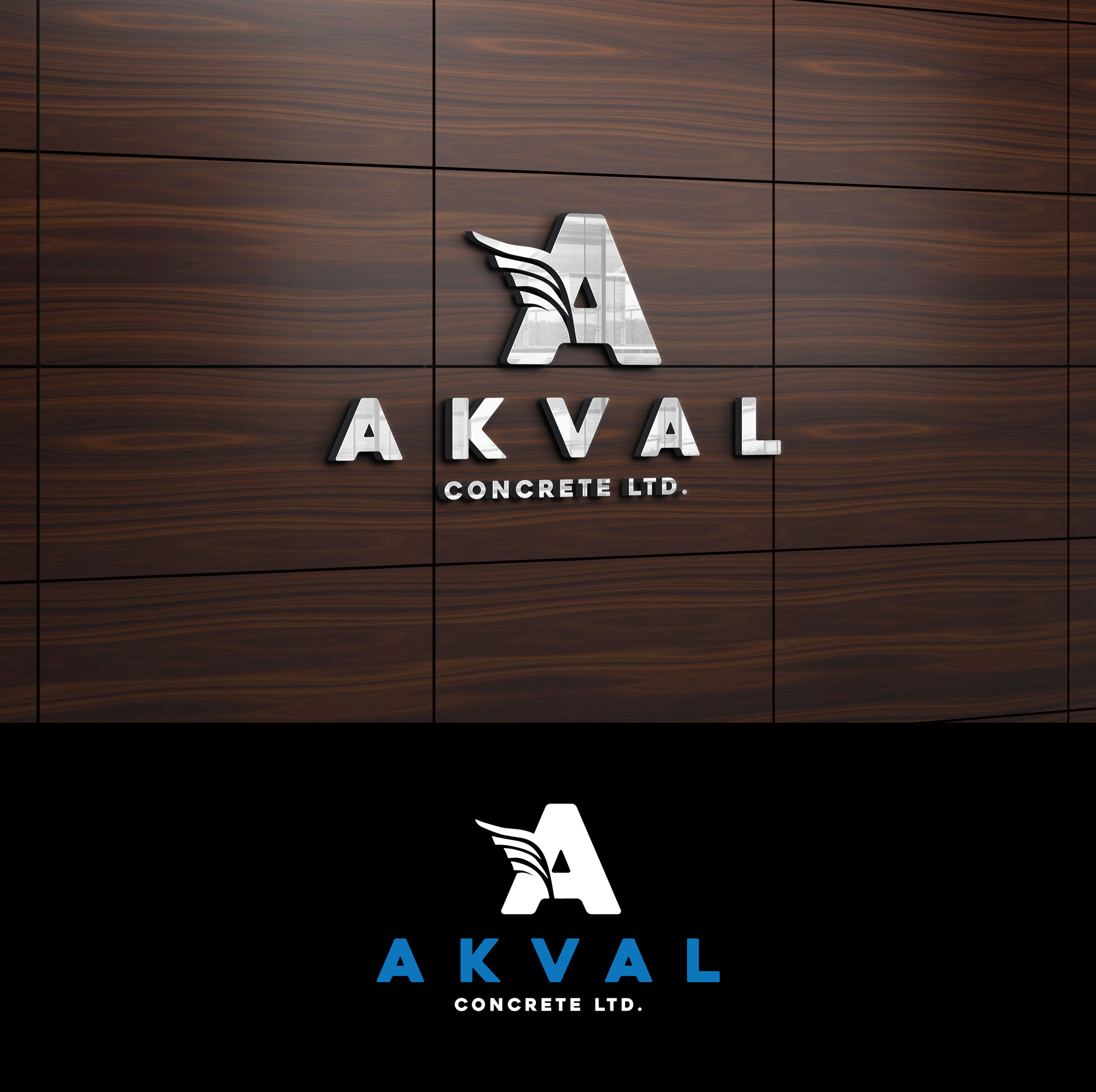 Masculine, Bold, Construction, homebuilding Logo Design for Akval ...