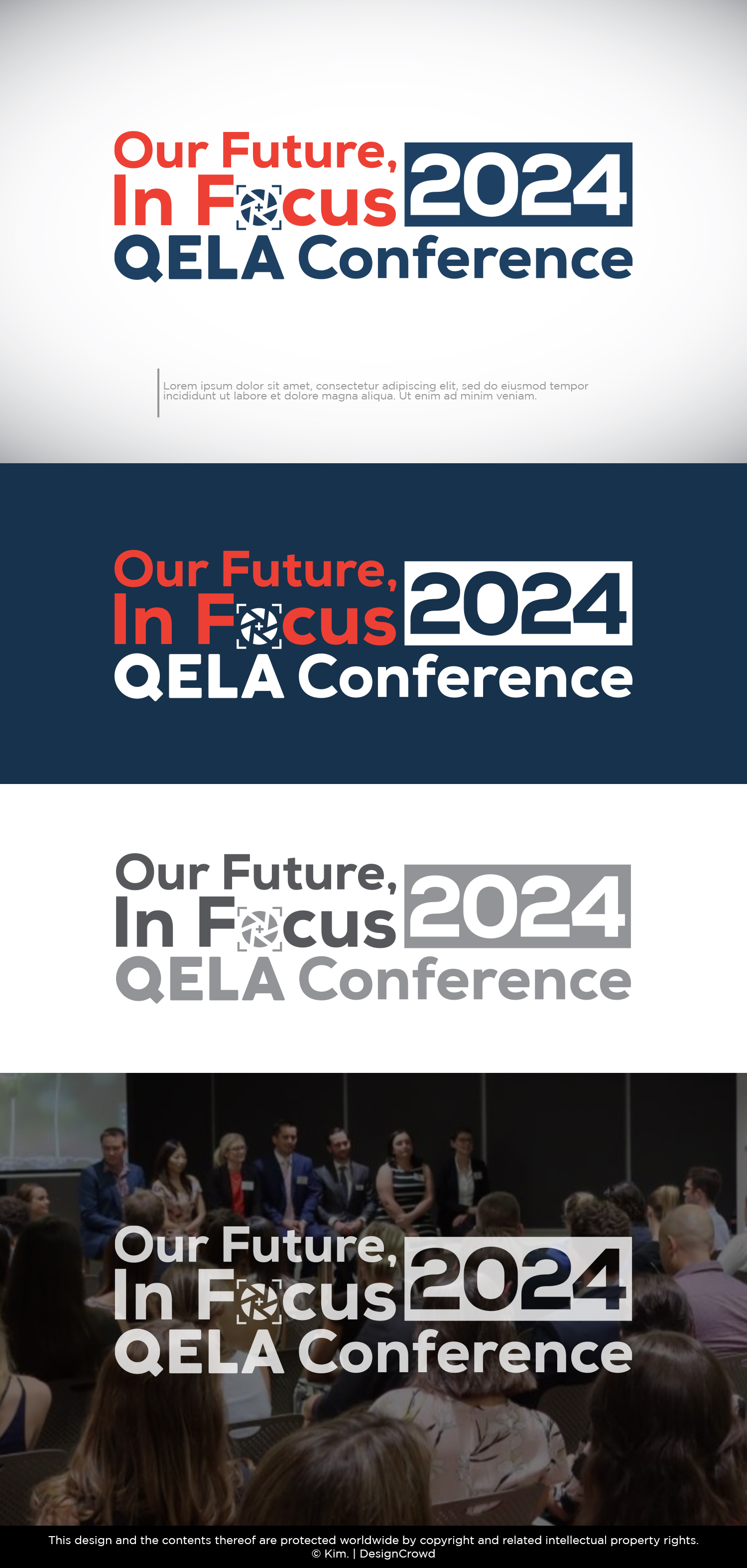 Logo Design for Our Future, In Focus 2024 QELA Conference by Kim ...