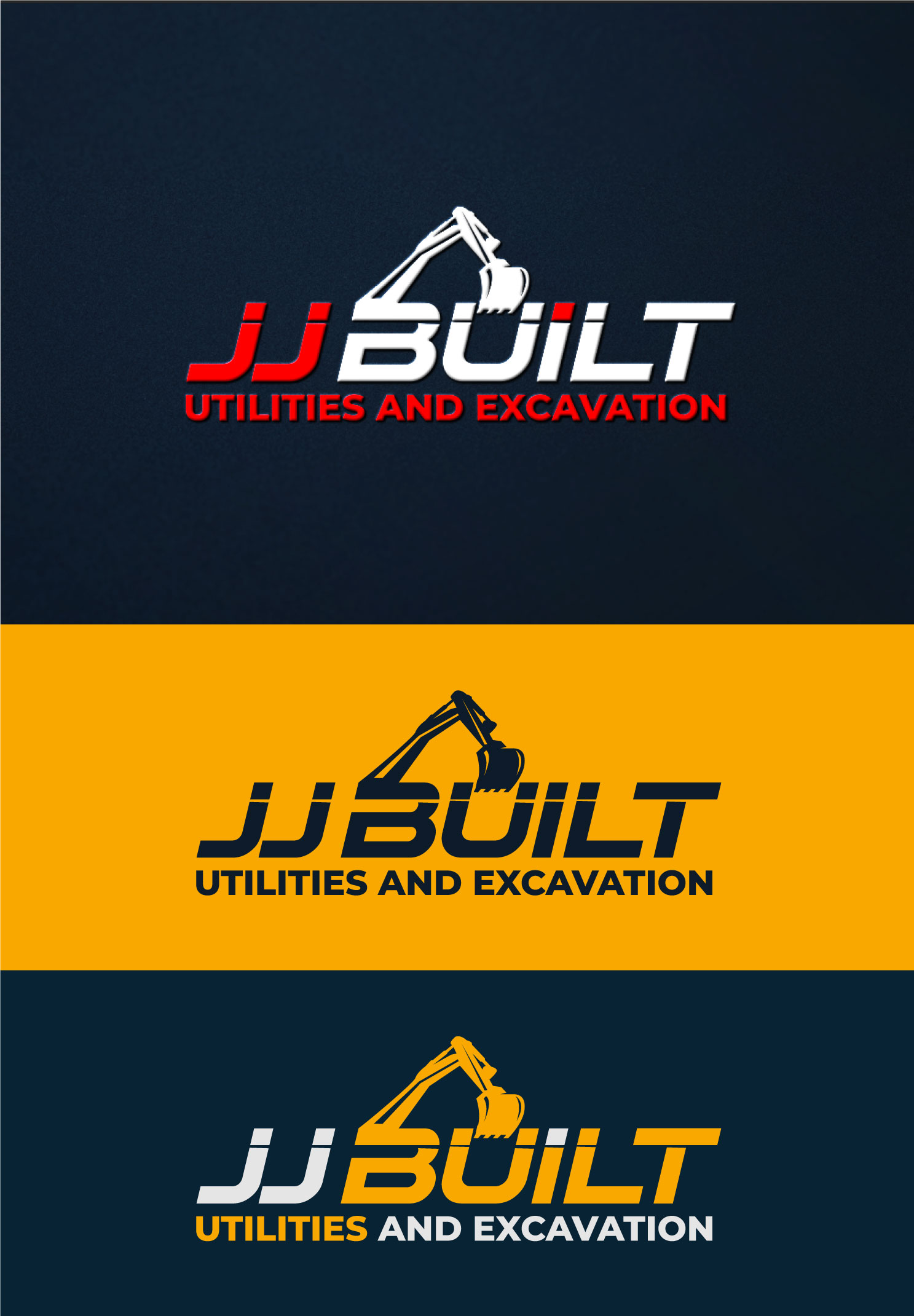 Masculine, Bold, Excavating and utility contractor Logo Design for JJ ...