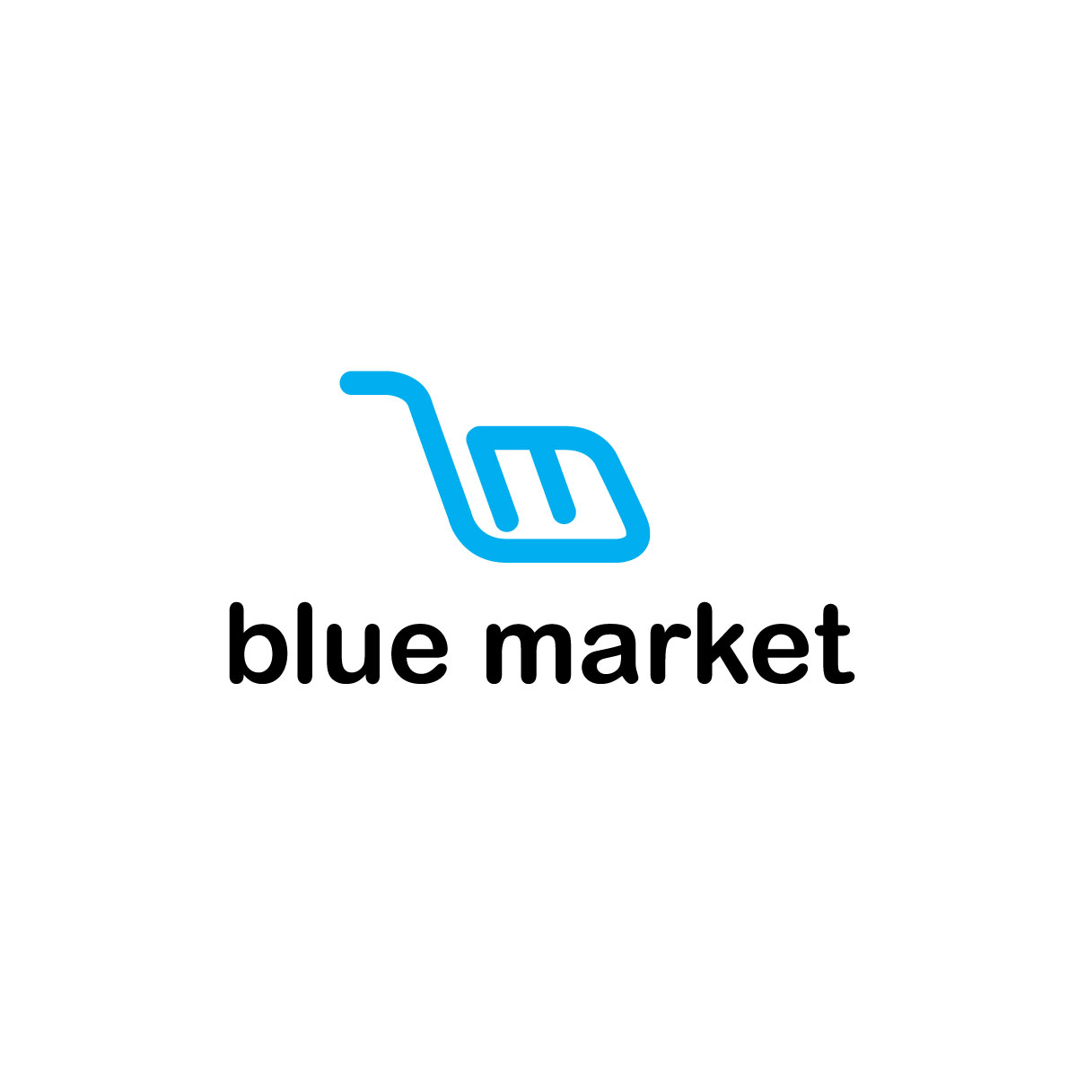Upmarket, Playful, membership / Club Logo Design for Blue Market by ...