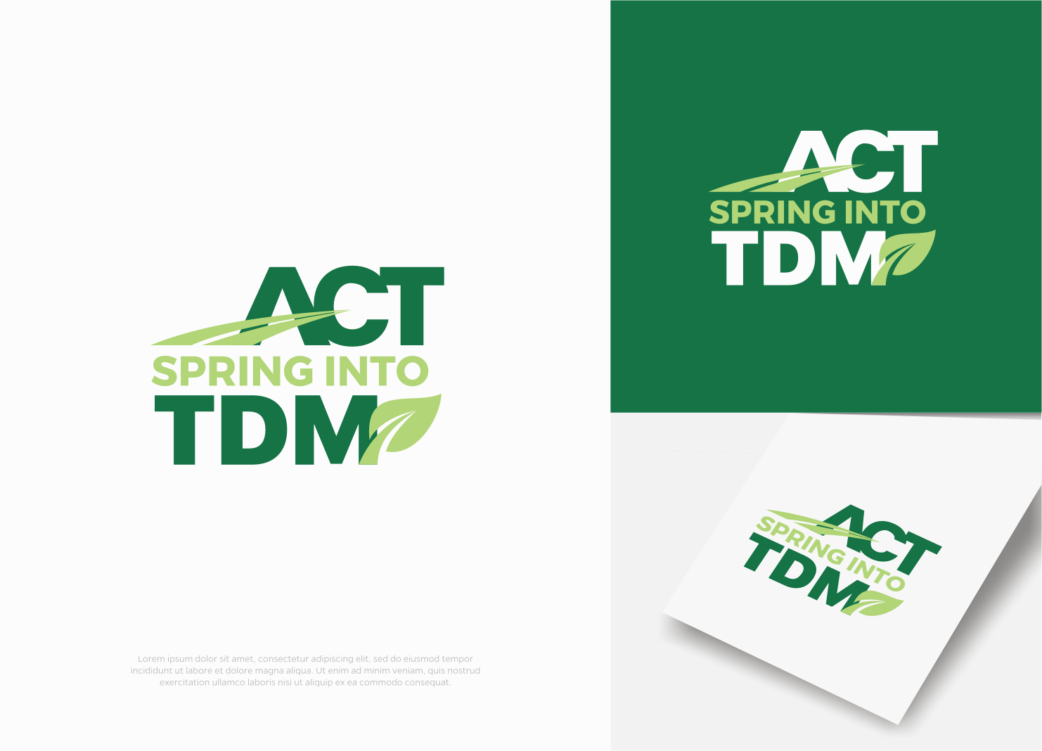 Modern, Professional, Transportation Logo Design for ACT Spring Into ...