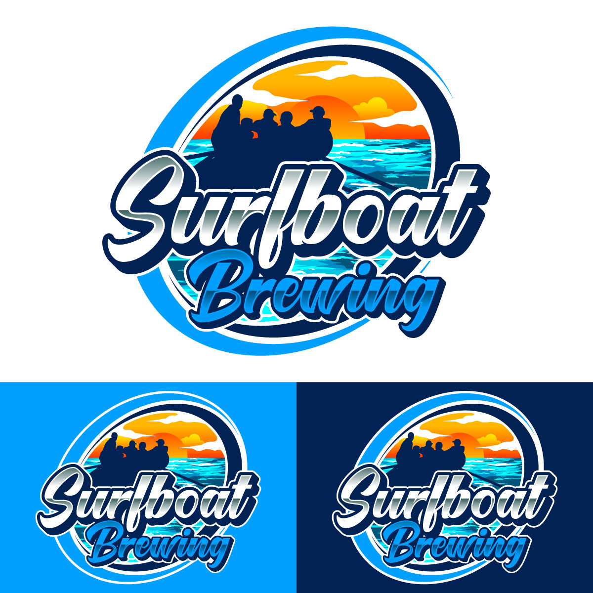 Logo Design for Surfboat Brewing by Suvendu.S | Design #31802774