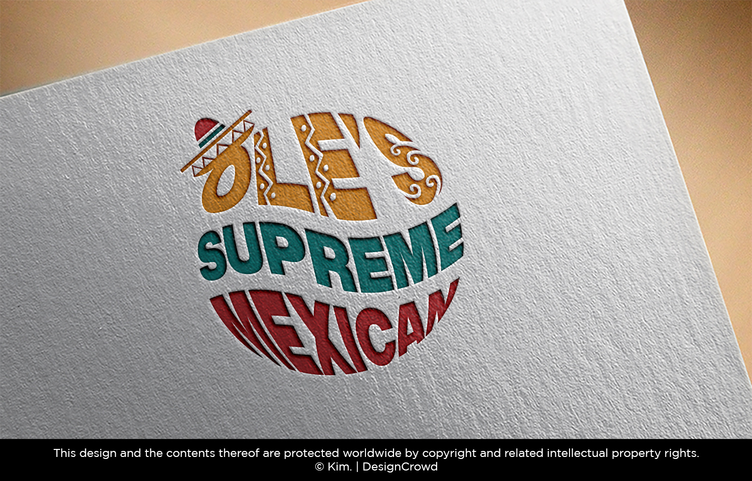 Logo Design for Ole's Supreme Mexican by Kim Ji | Design #31795824