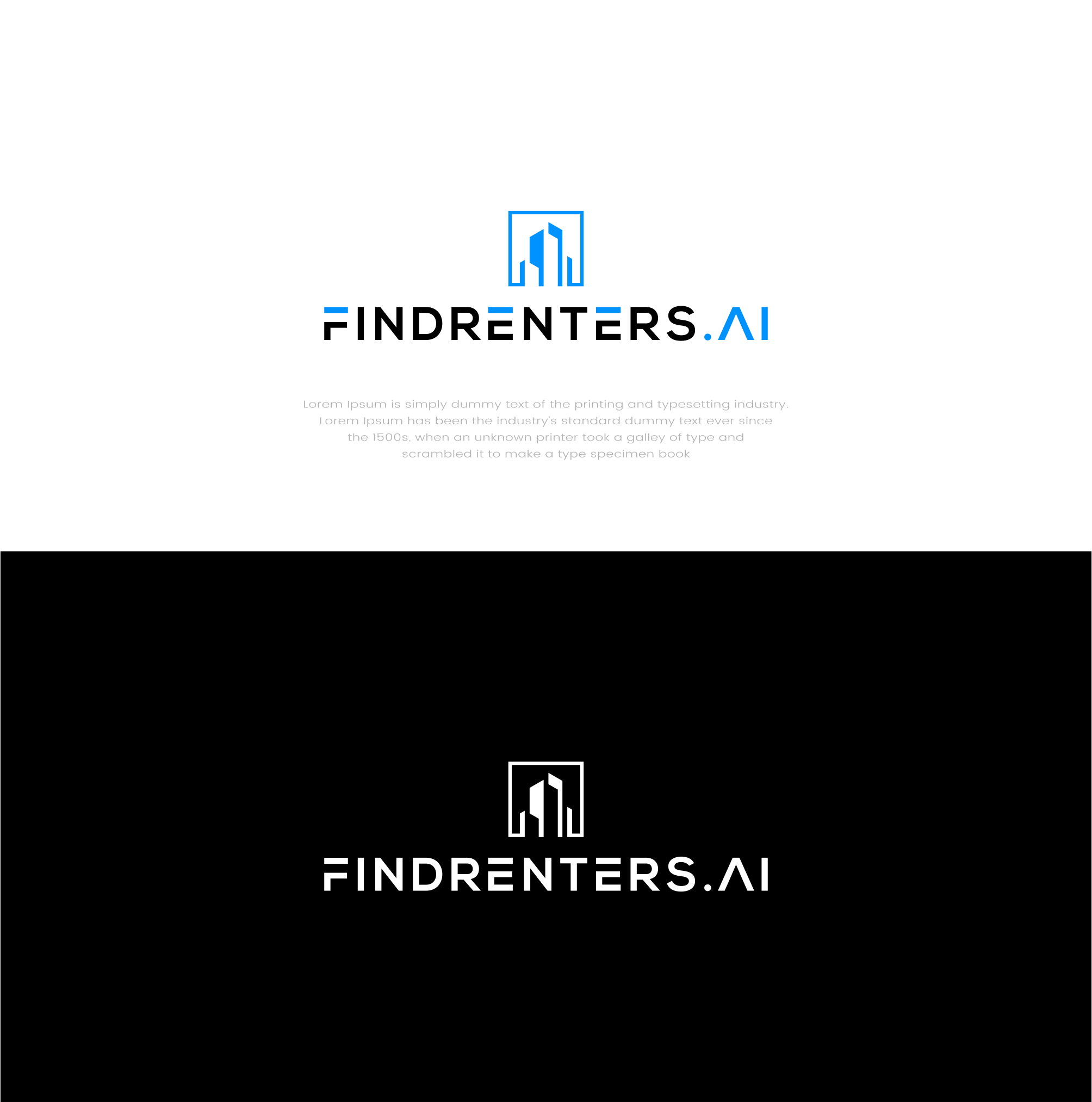 Bold, Modern, Apartment Rental Logo Design for FindRenters.ai by ...