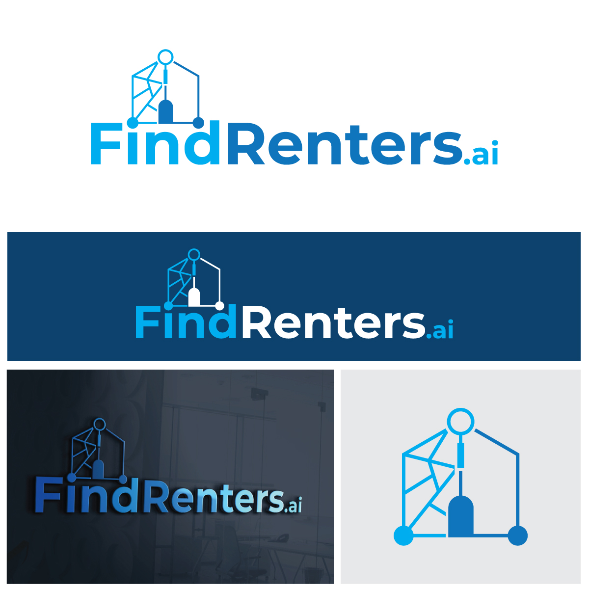 Bold, Modern, Apartment Rental Logo Design for FindRenters.ai by riya ...