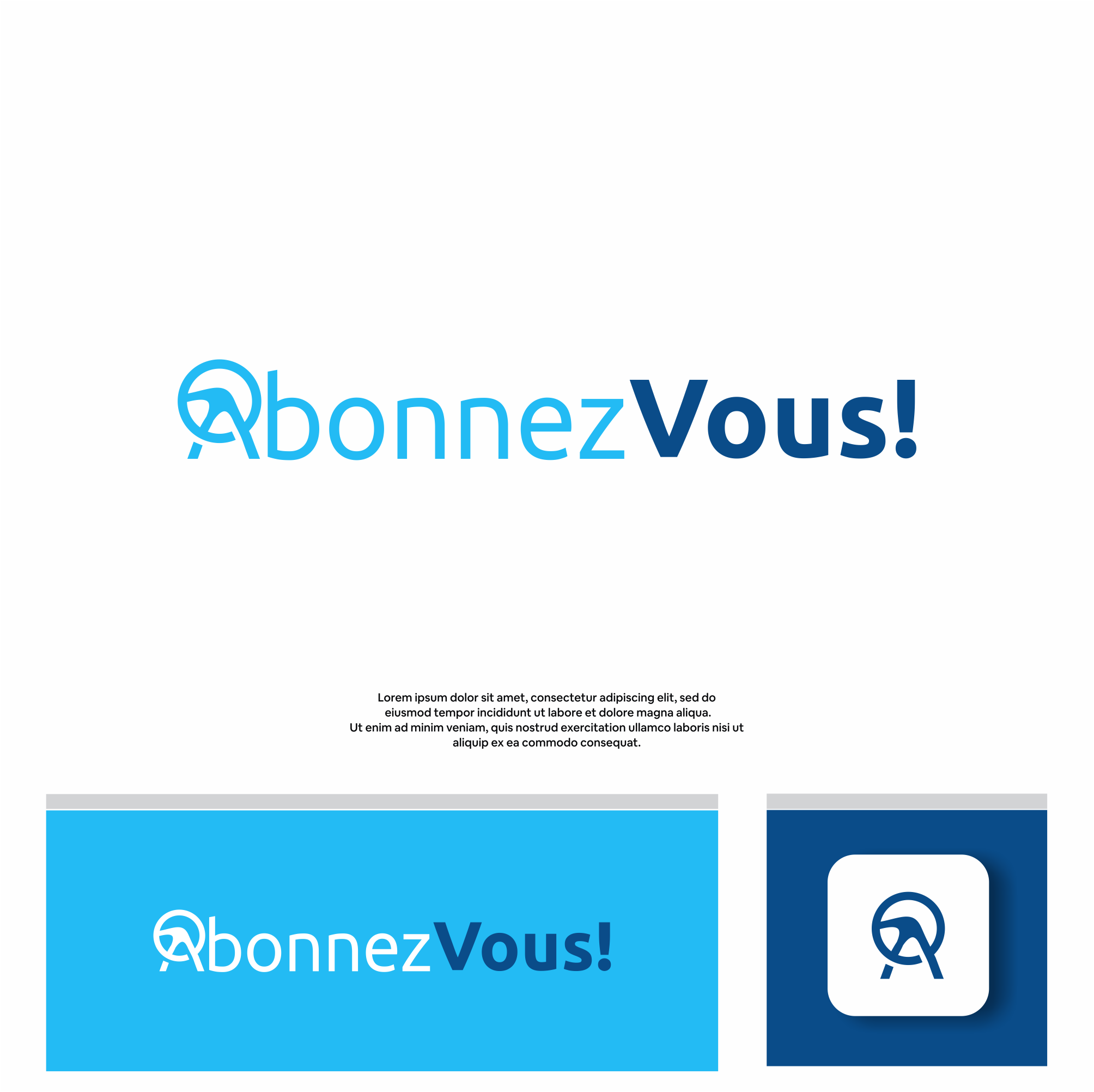 Modern, Colorful Logo Design for Abonnez vous ! by DesignFirst | Design #31794793