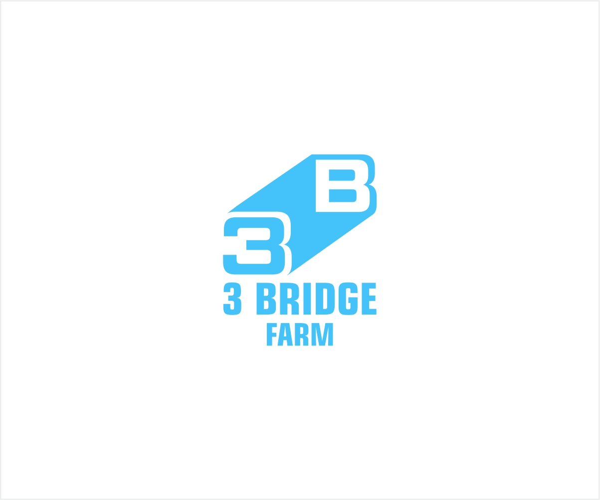 Elegant, Playful Logo Design for 3 Bridge Farm or 3B or any variation ...