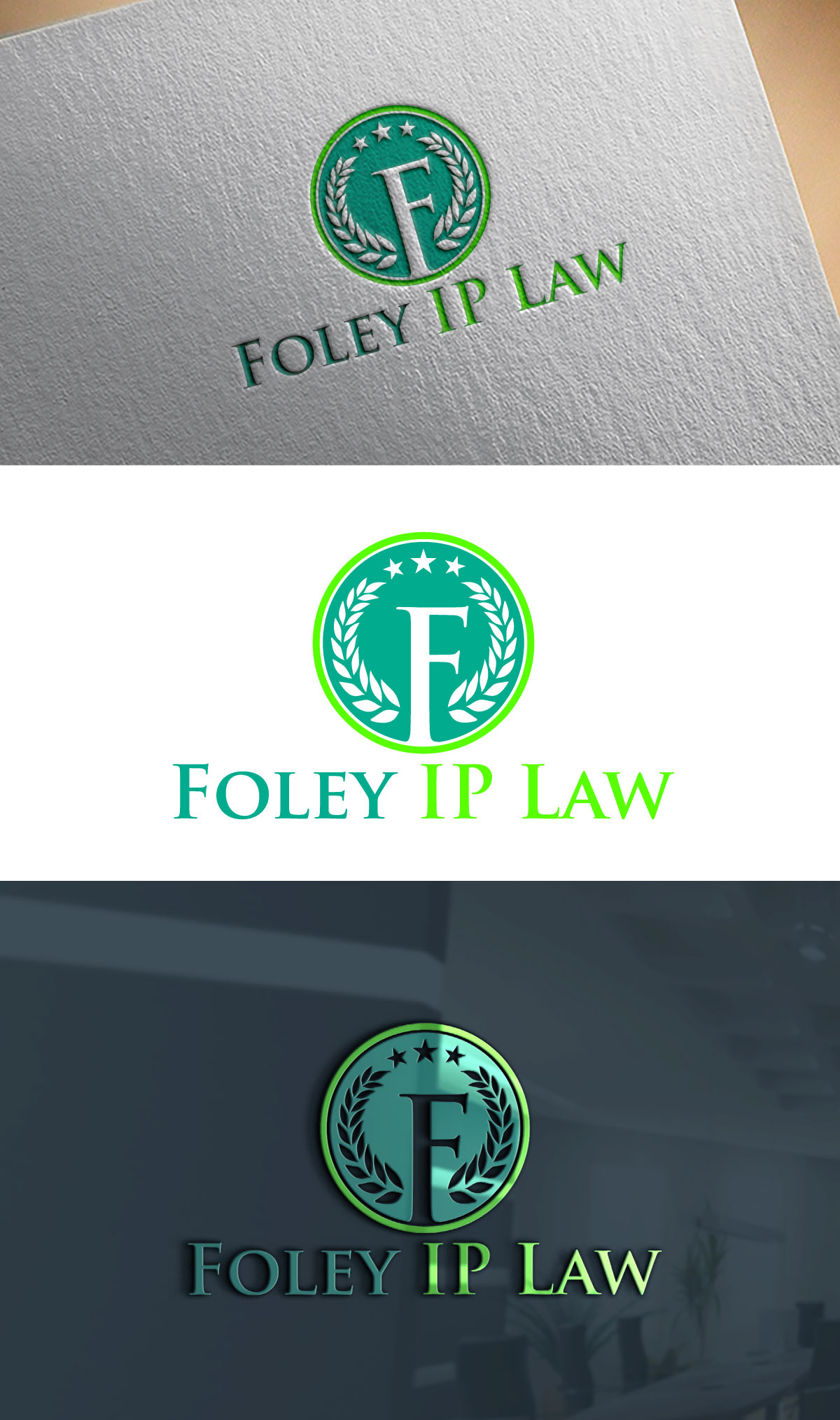 Modern, Professional, Legal Logo Design for Foley IP Law by justinlanz ...