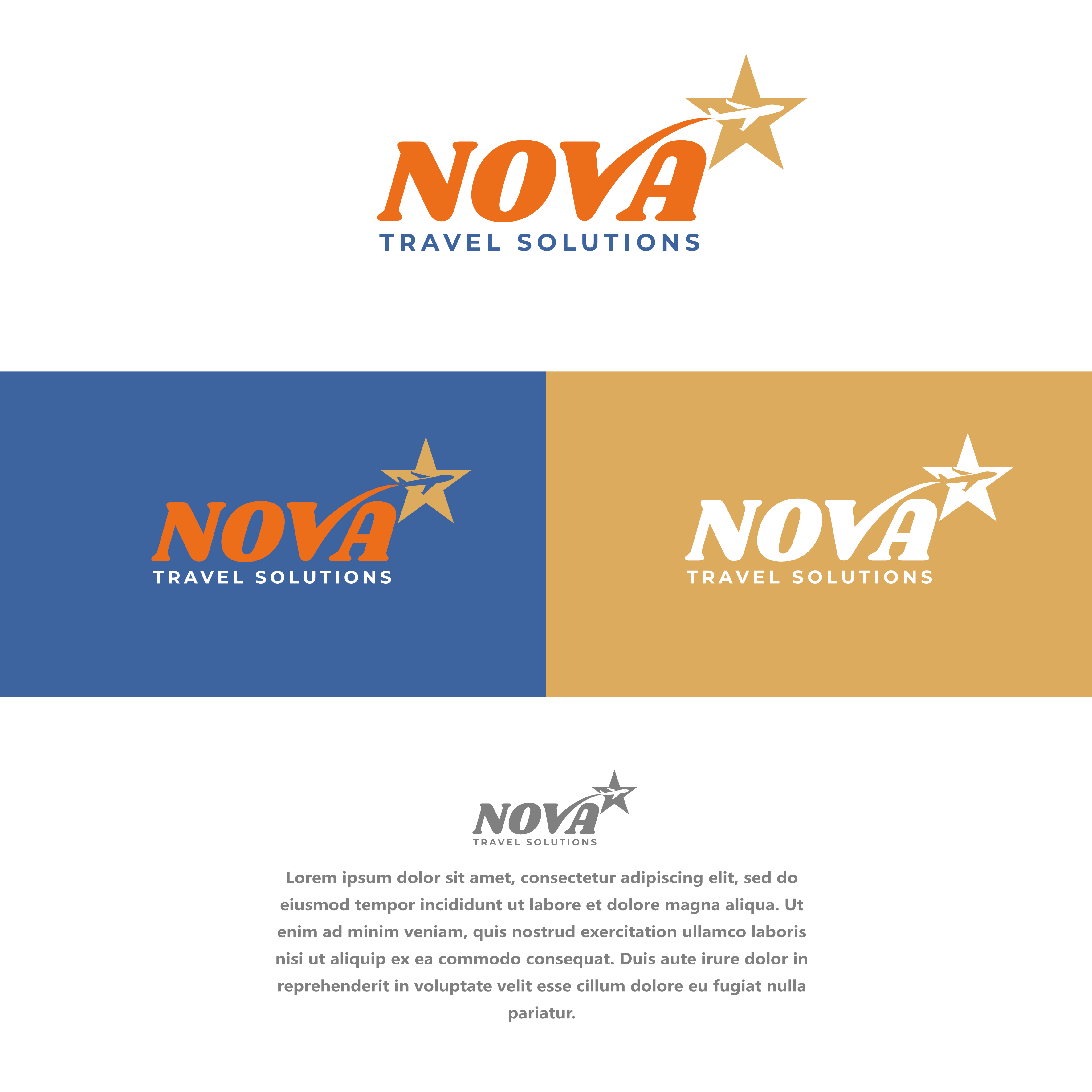 Upmarket, Elegant, Travel planning Logo Design for Nova Travel ...