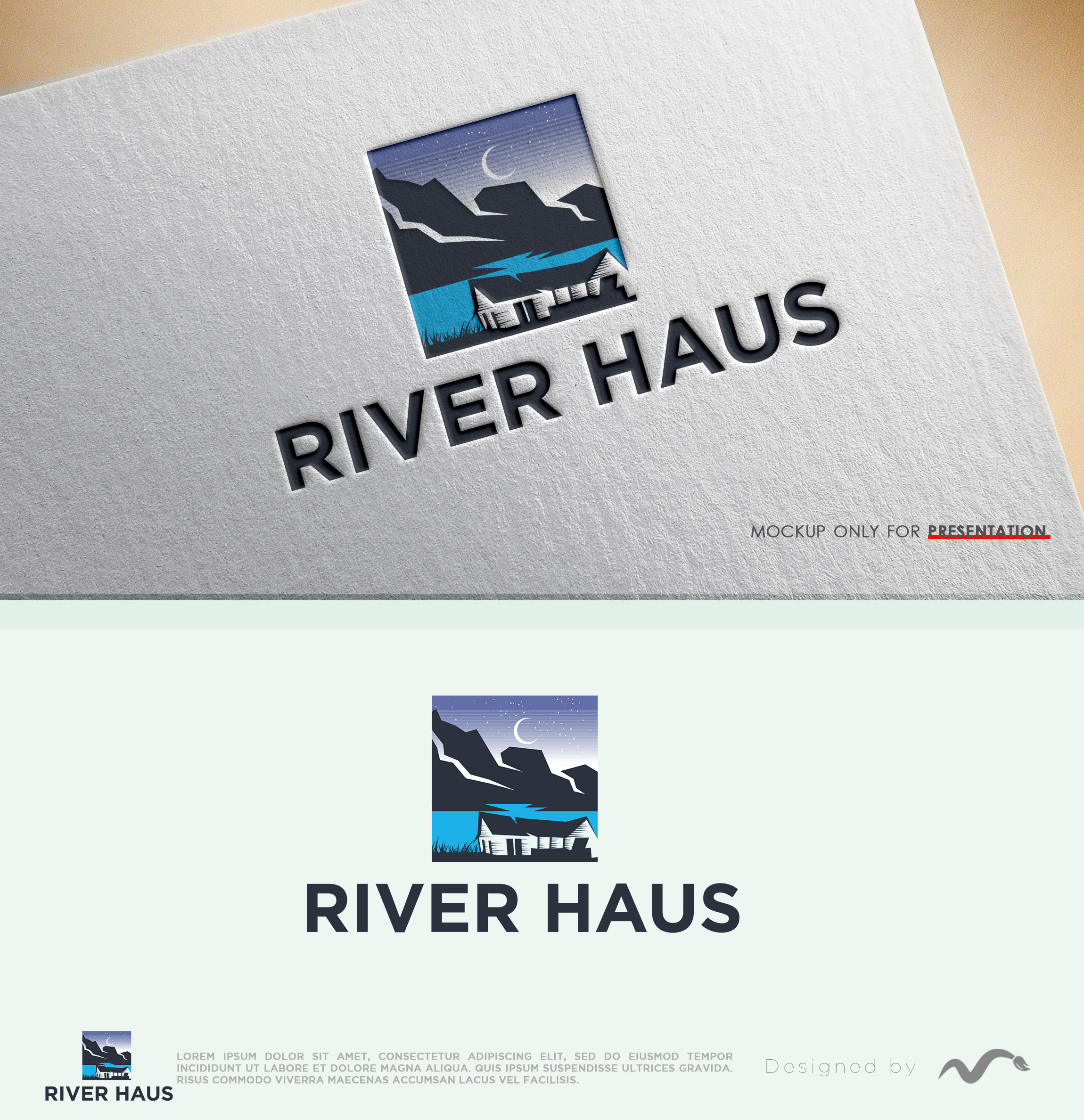 Upmarket, Personable, Personal use Logo Design for River Haus by Mono ...