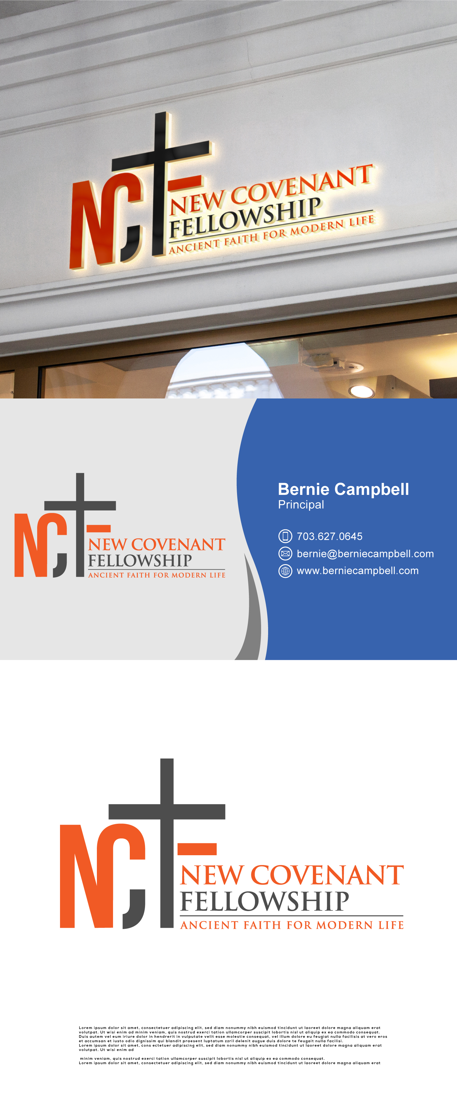 Professional, Serious Logo Design for New Covenant Fellowship, NCF, or ...