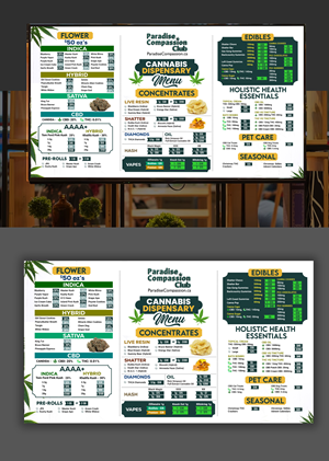 Cannabis Dispensary Menu - Digital TV Display | 24 Menu Designs for ...