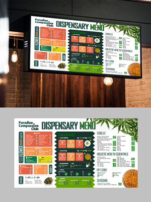 Cannabis Dispensary Menu - Digital TV Display | 25 Menu Designs for ...